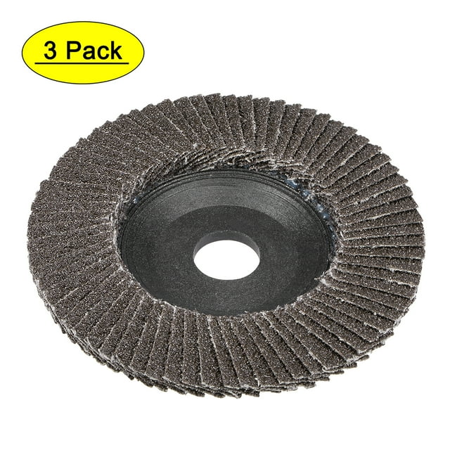 Uxcell 4 Inch Flap Pad 60 Grits Grinding Wheels Sanding Pads 3 Pack ...
