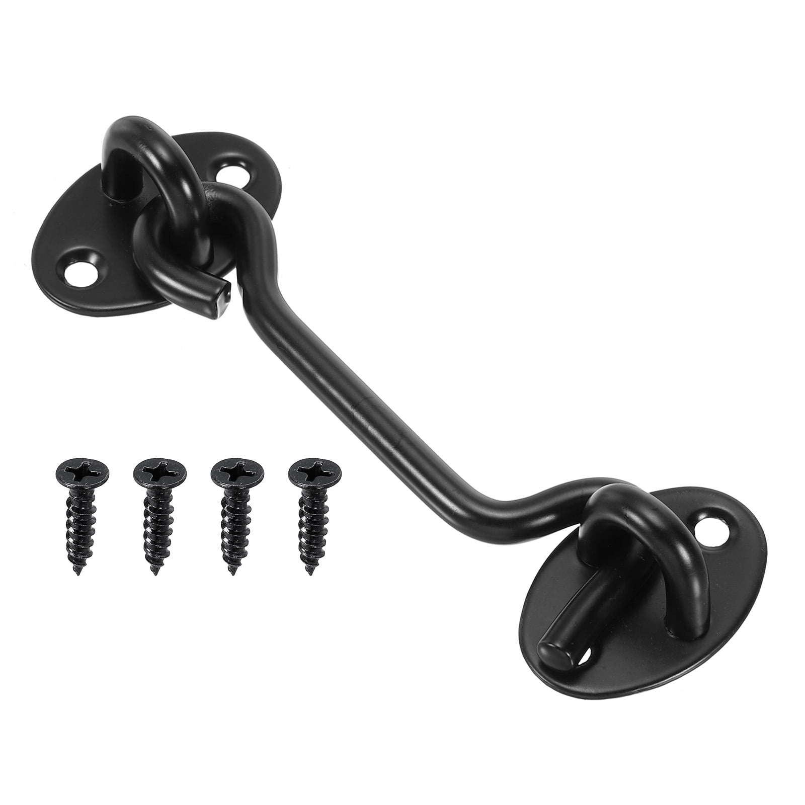 Uxcell 4 Inch Hook Eye Latch, Stainless Steel Privacy Hook and Eye ...