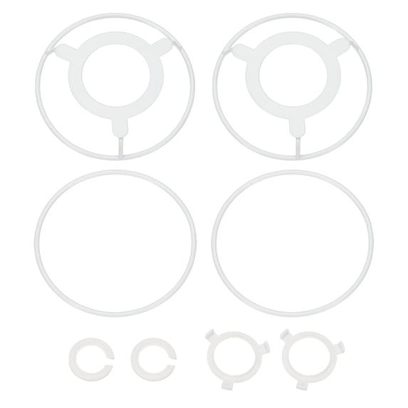 Uxcell 4 Inch Lamp Shade Ring, 2 Set Lamp Shade Frame with E27 to E26 ...