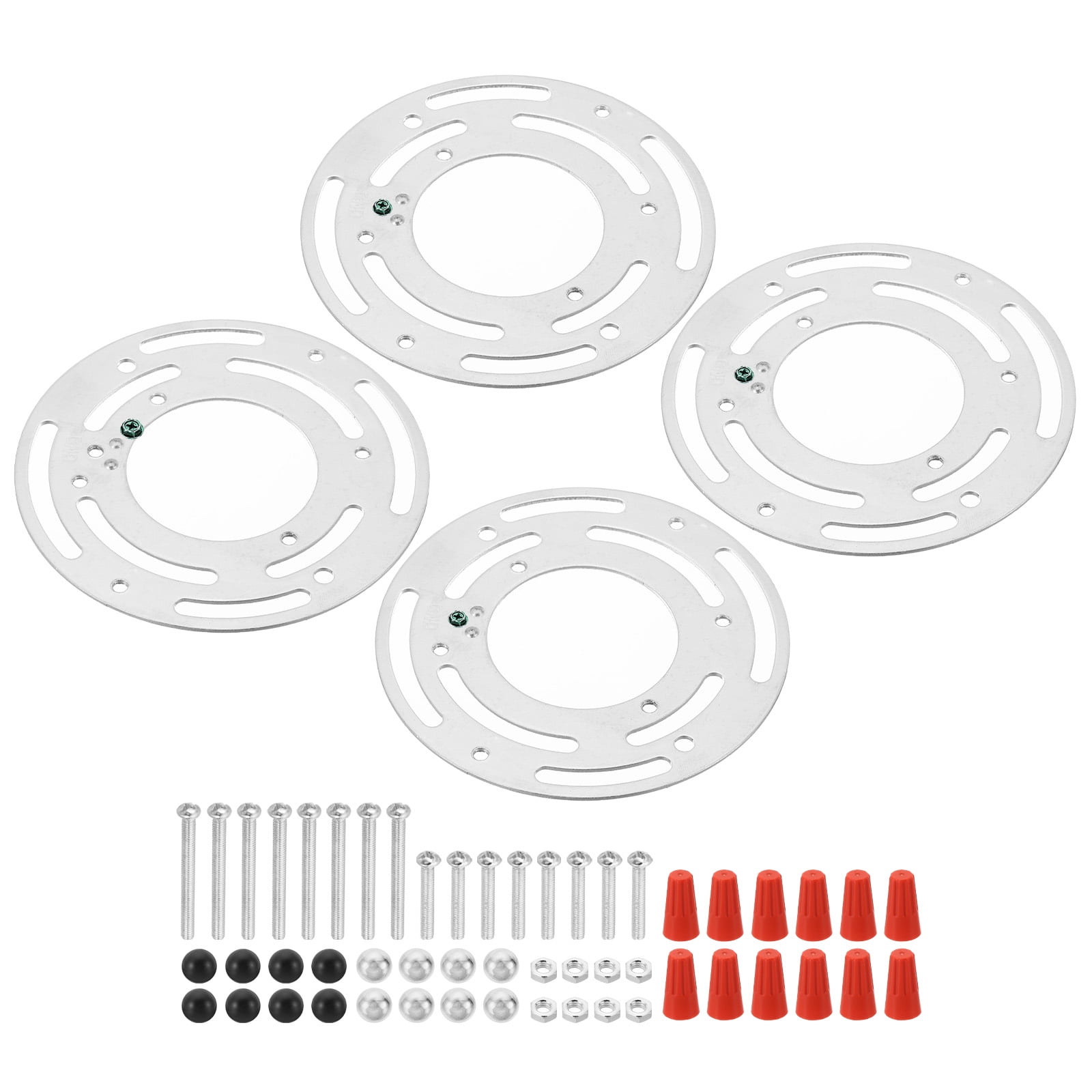 Uxcell 4 Inch Light Fixture Mounting Bracket 4 Set Round Ceiling Light ...