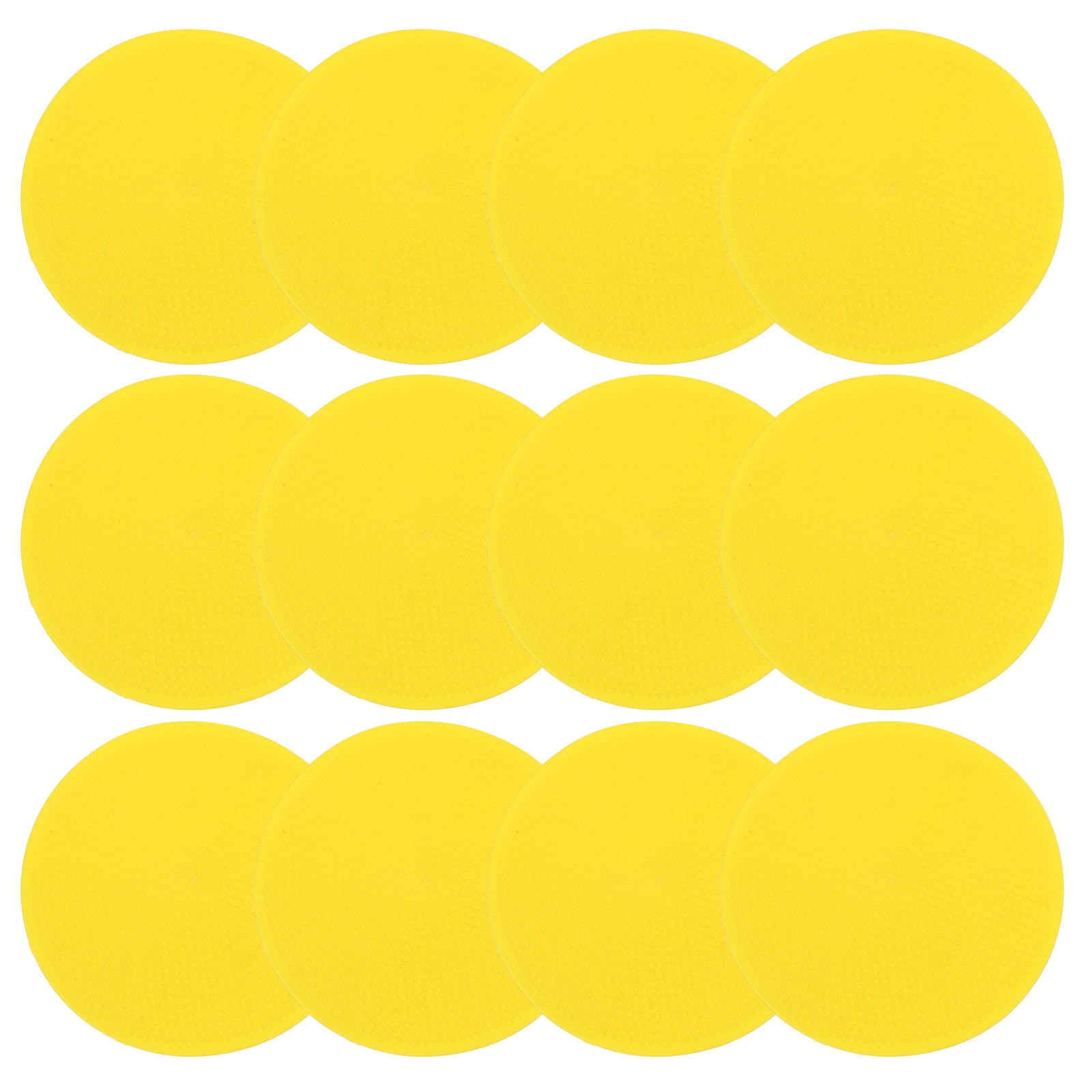 Uxcell 4 Inch Poly Spot Markers, 12Pcs Non Slip Rubber Floor Dots with ...