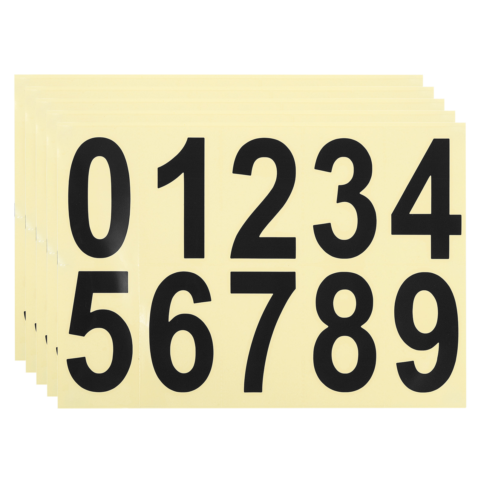Uxcell 4 Inch Reflective Mailbox Number Sticker Decal Die Cut Classic ...