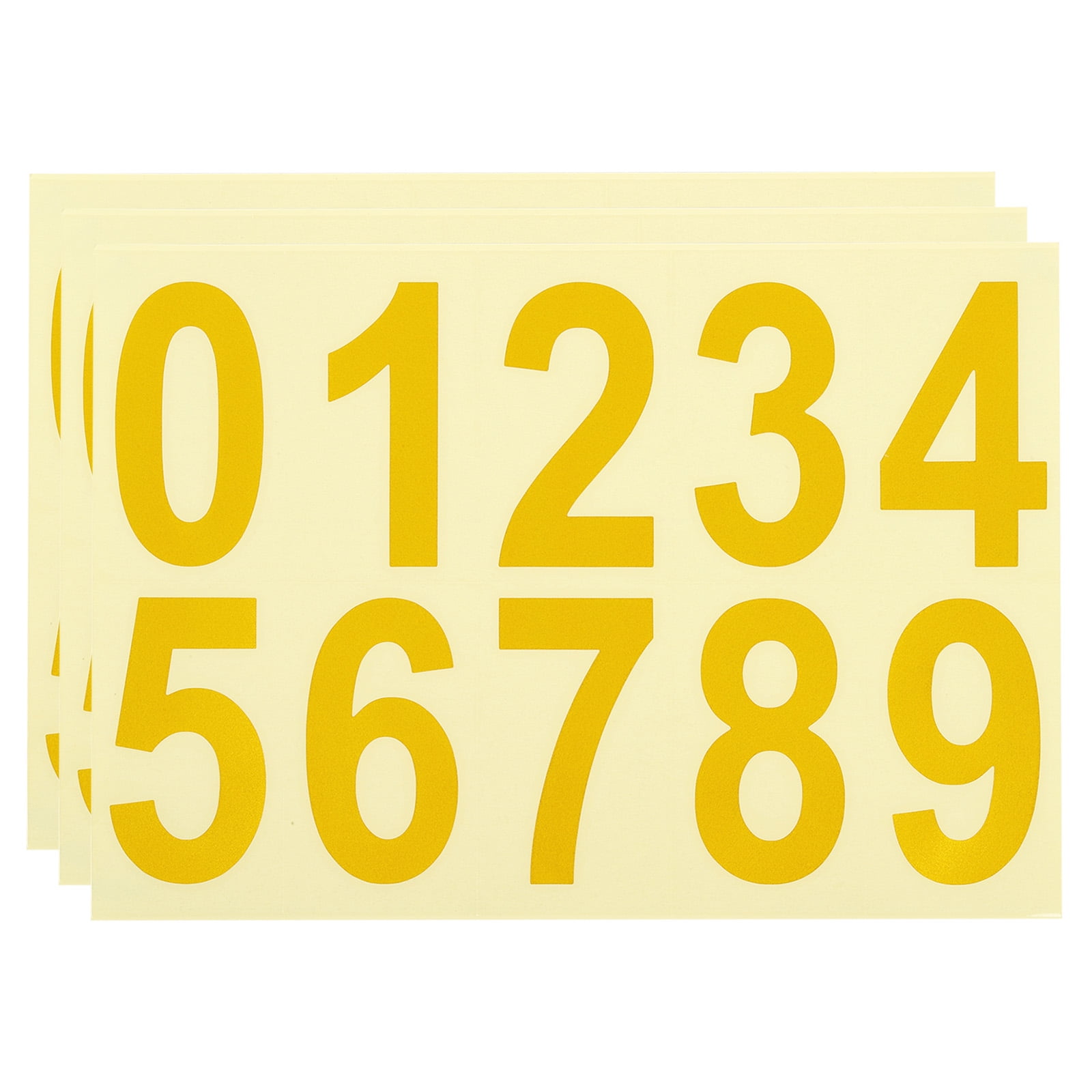 Uxcell 4 Inch Reflective Mailbox Number Sticker Decal Die Cut Classic ...