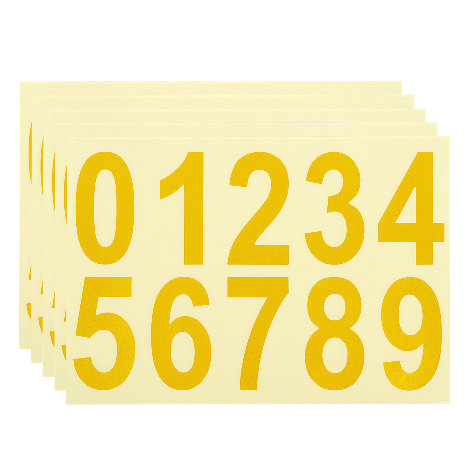 Uxcell 4 Inch Reflective Mailbox Number Sticker Decal Die Cut Classic ...