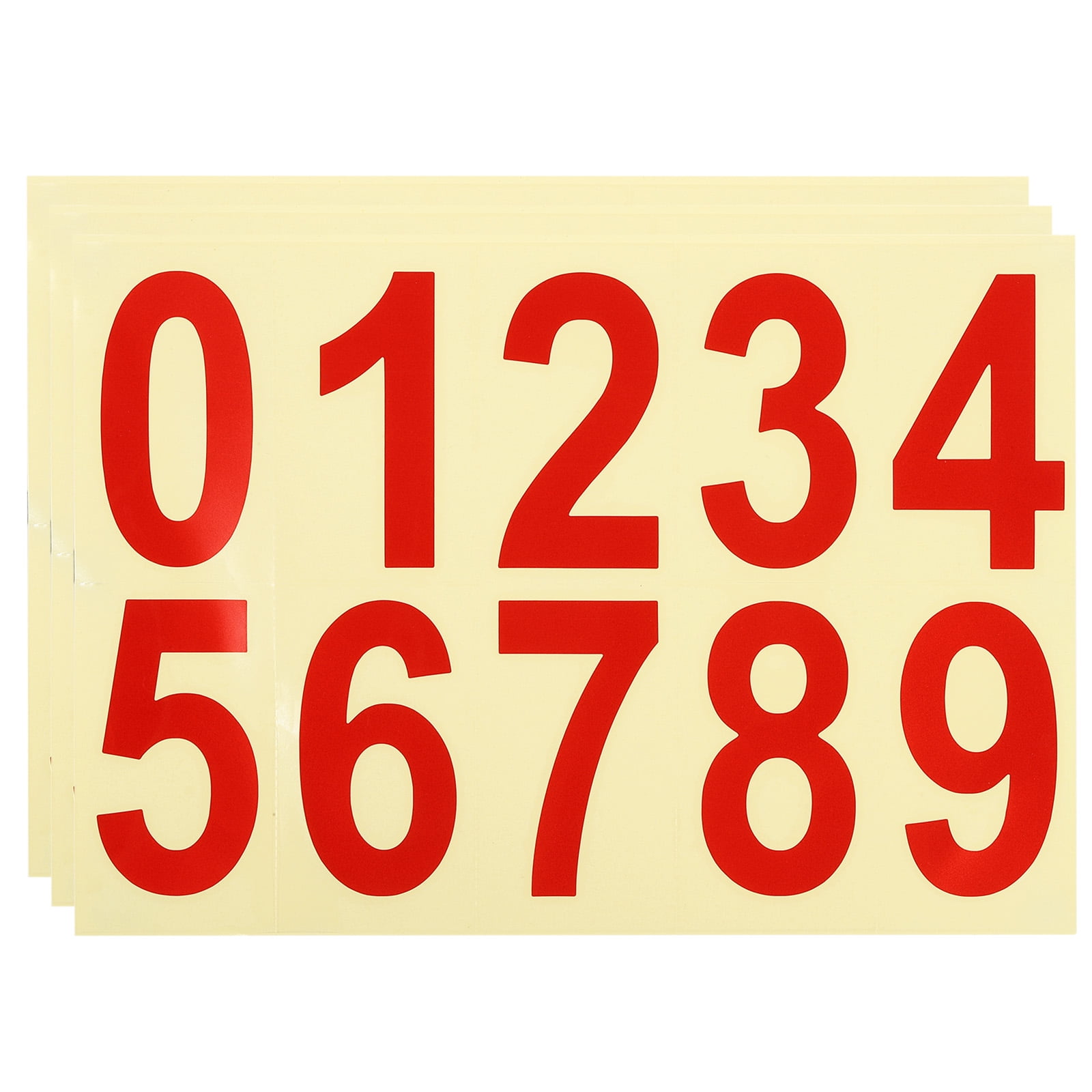 Uxcell 4 Inch Reflective Mailbox Number Sticker Decal Die Cut Classic ...