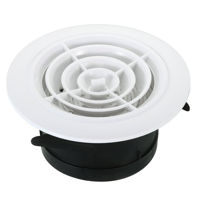 Uxcell 4 Inch Round Air Vent, Adjustable Ceiling Diffuser Grill Cover ...