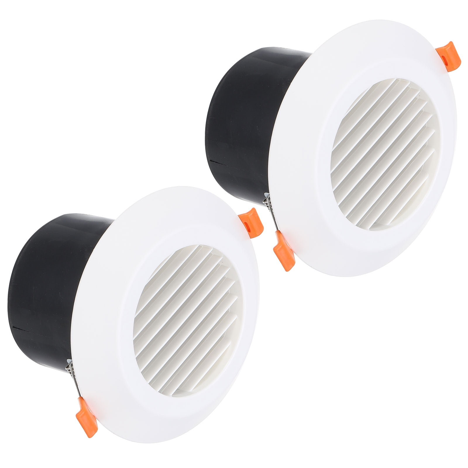 Uxcell 4 Inch Round Air Vent Spring Loaded, 2pcs ABS Soffit Exhaust ...