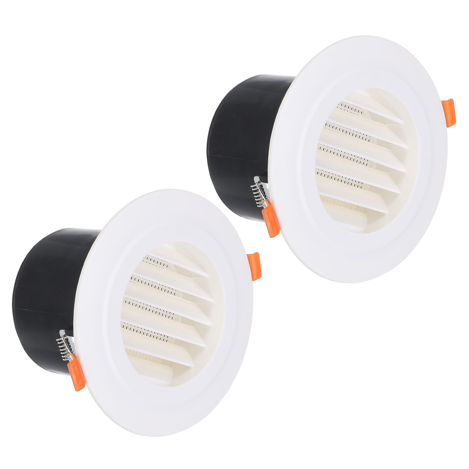 Uxcell 4 Inch Round Air Vent Spring Loaded, 2pcs ABS Soffit Exhaust ...