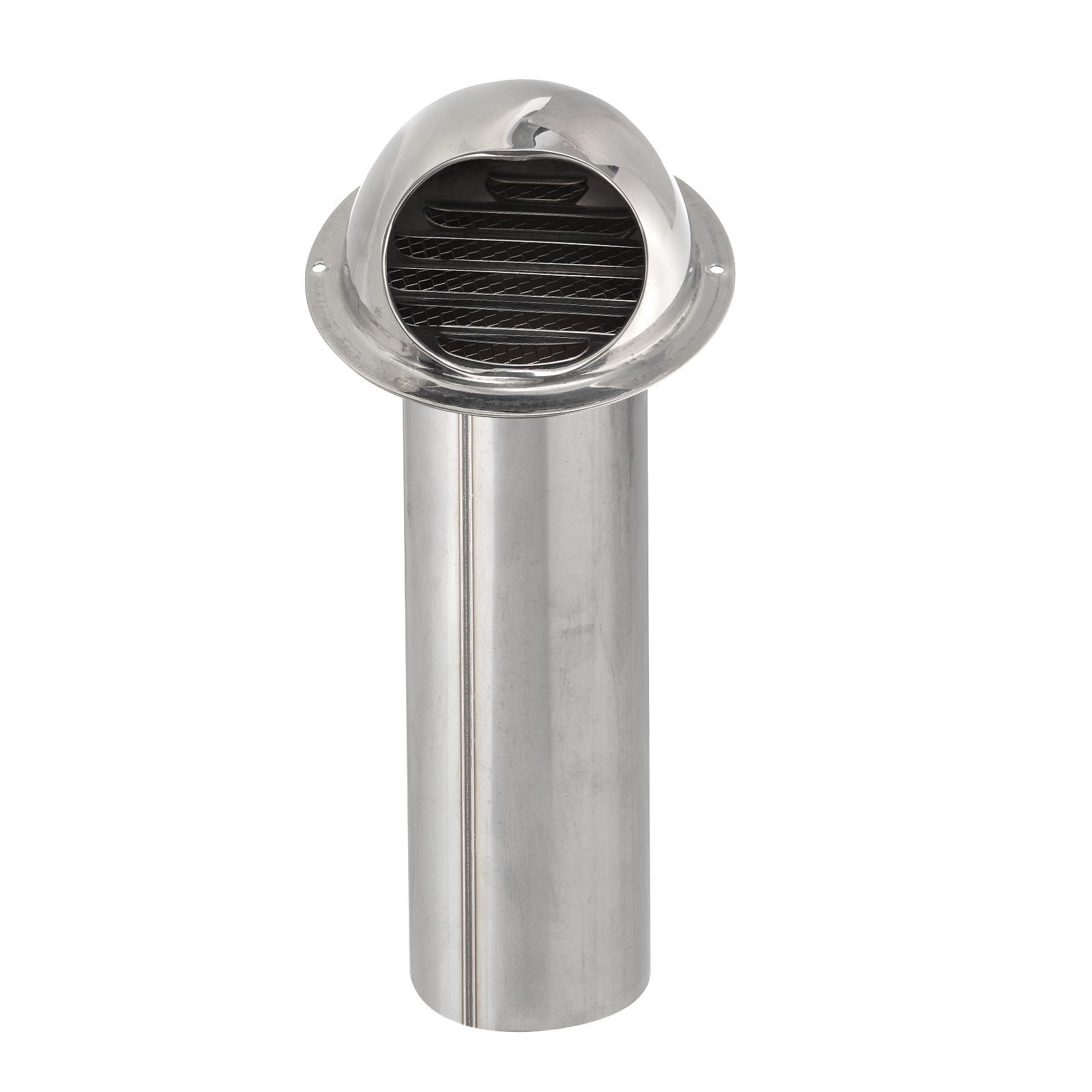 Uxcell 4 Inch Round Straight 12 Inch Long Stainless Steel Duct Exhaust ...