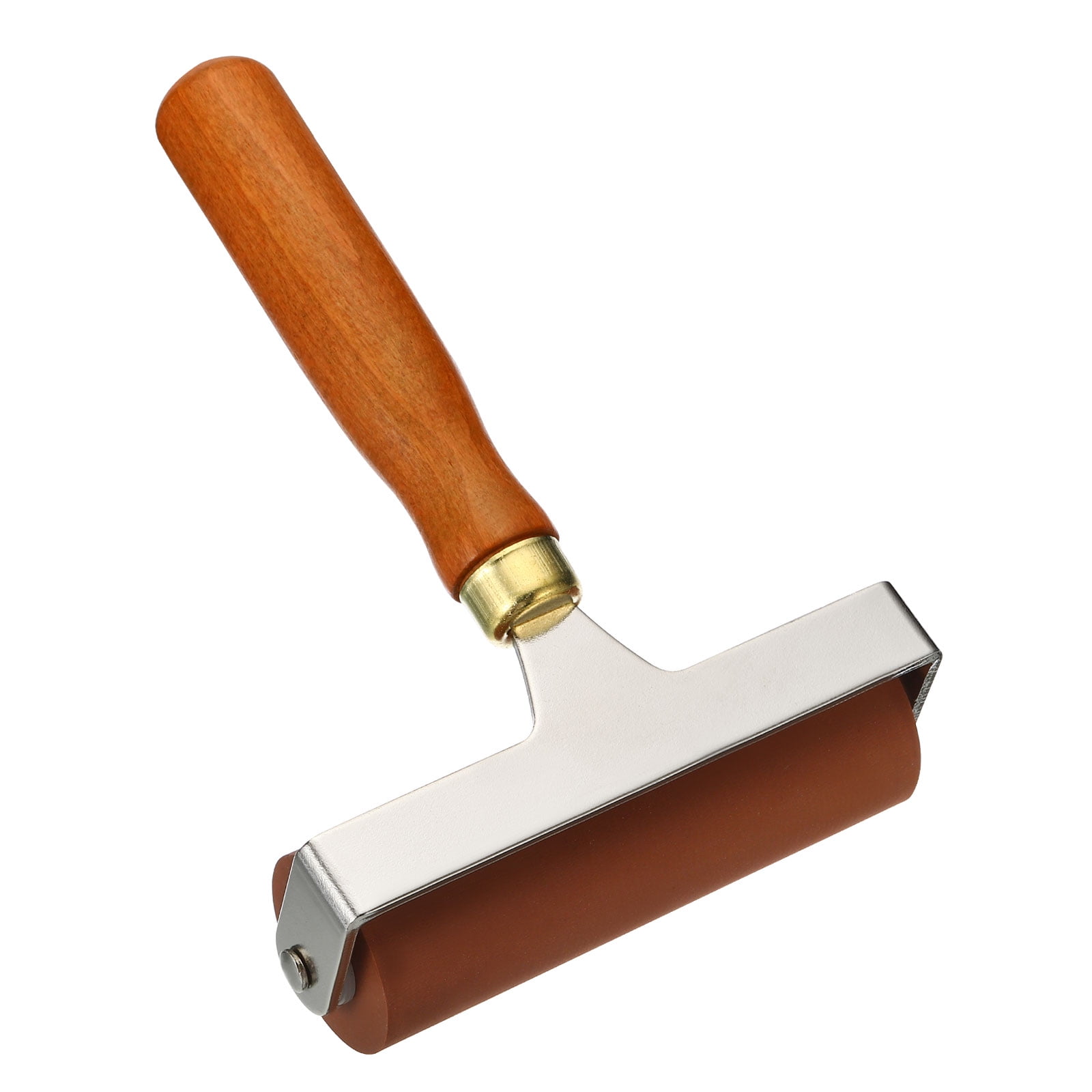 Uxcell 4 Inch Rubber Roller Brayer Anti Skid Hard Rubber Roller Tools ...