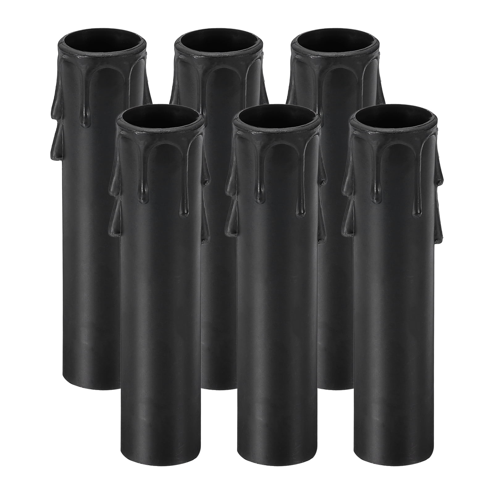 Uxcell 4 Inch Tall Candle Covers Sleeves 6Pcs Plastic E12 Chandelier ...