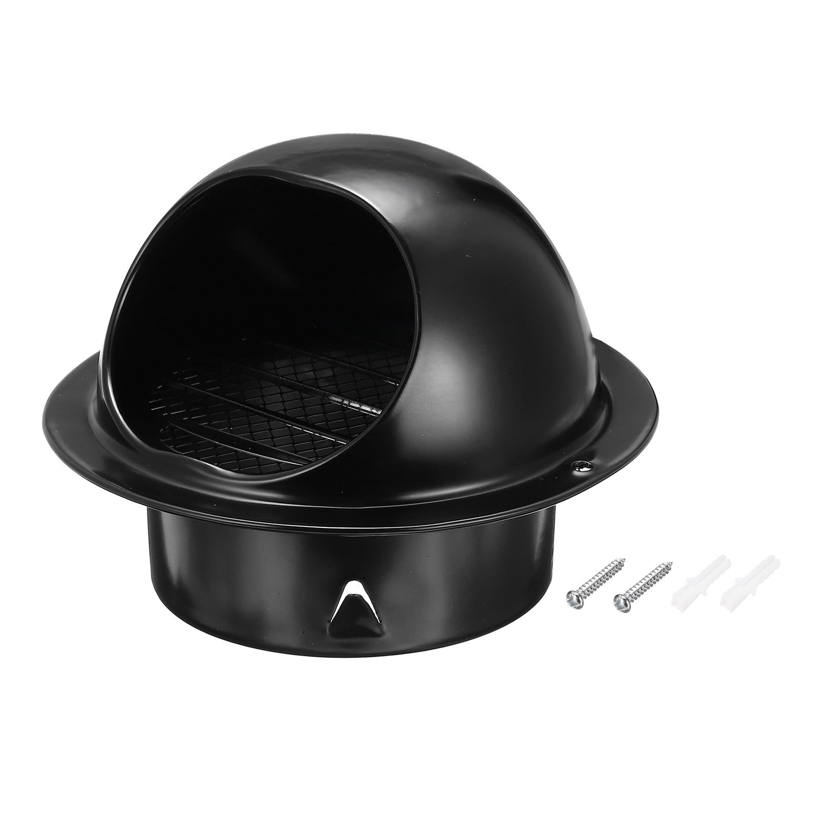 Uxcell Vent Round Cover, Exterior Wall Air Vent Louvered Soffit Vent ...
