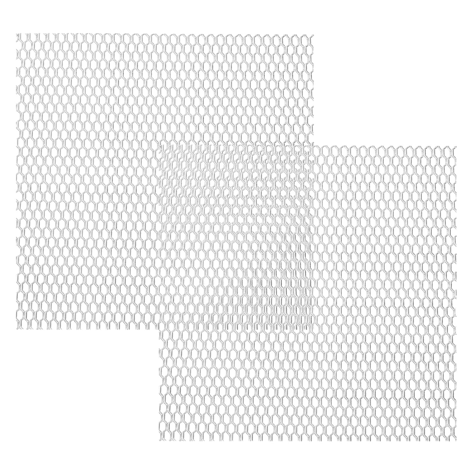 Uxcell 4"L x 4"W Perforated Metal Sheets, 2Pcs 20Ga 3x6mm Hexagon Hole ...