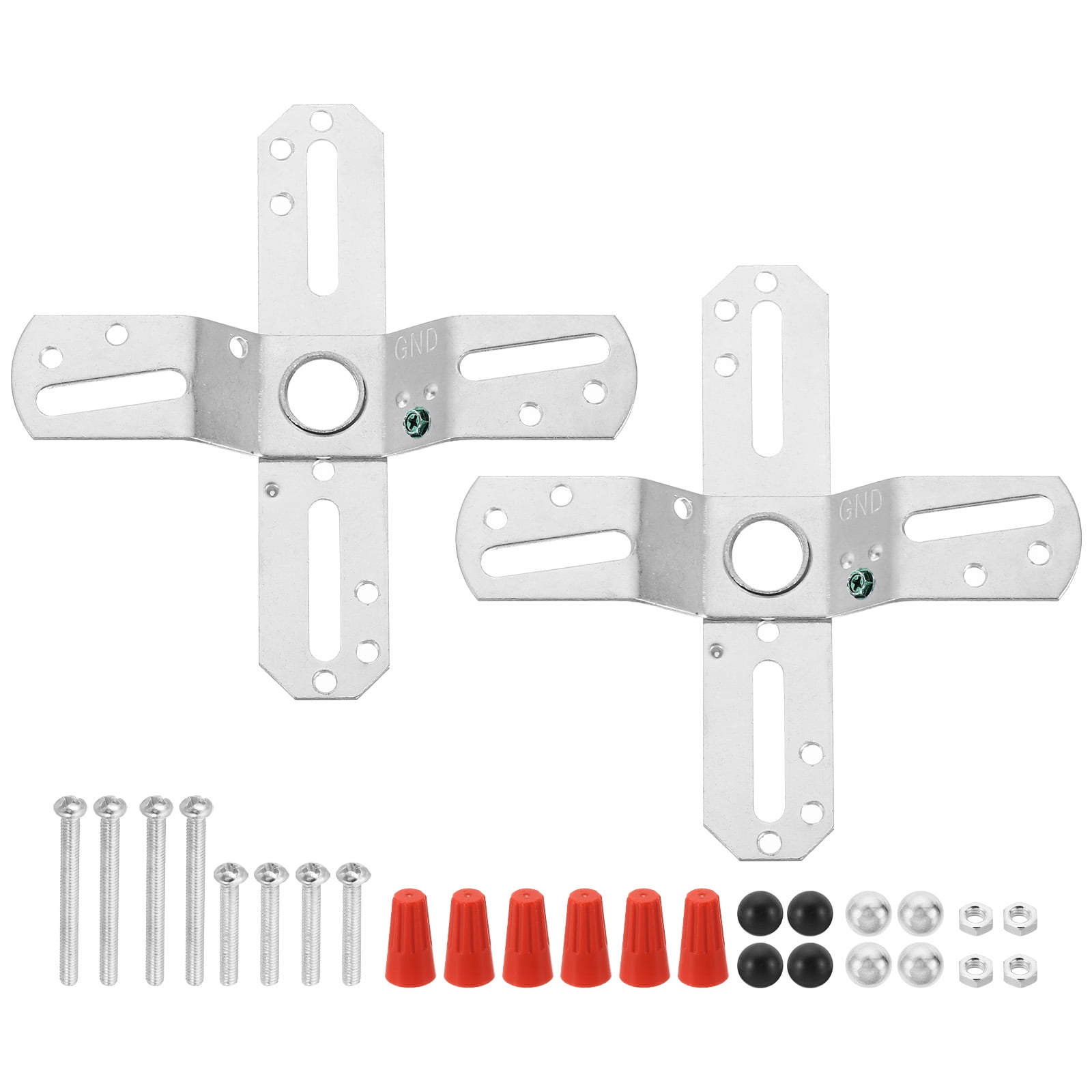 Uxcell 4" Light Crossbar 2 Set Steel Cross-Shaped Wall Mounting Bracket ...