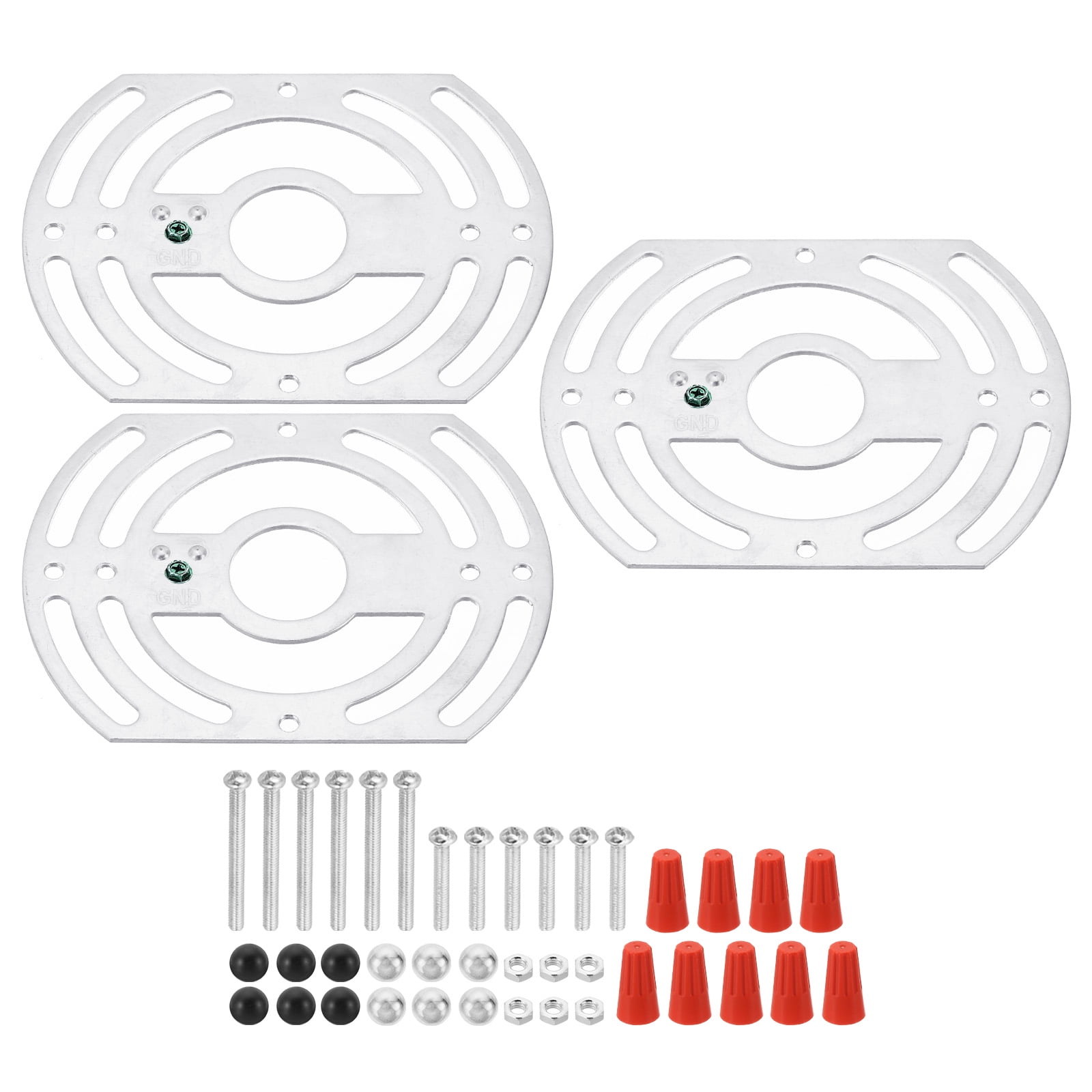 Uxcell 4" Light Fixture Mounting Bracket 3 Set Round Ceiling Light ...