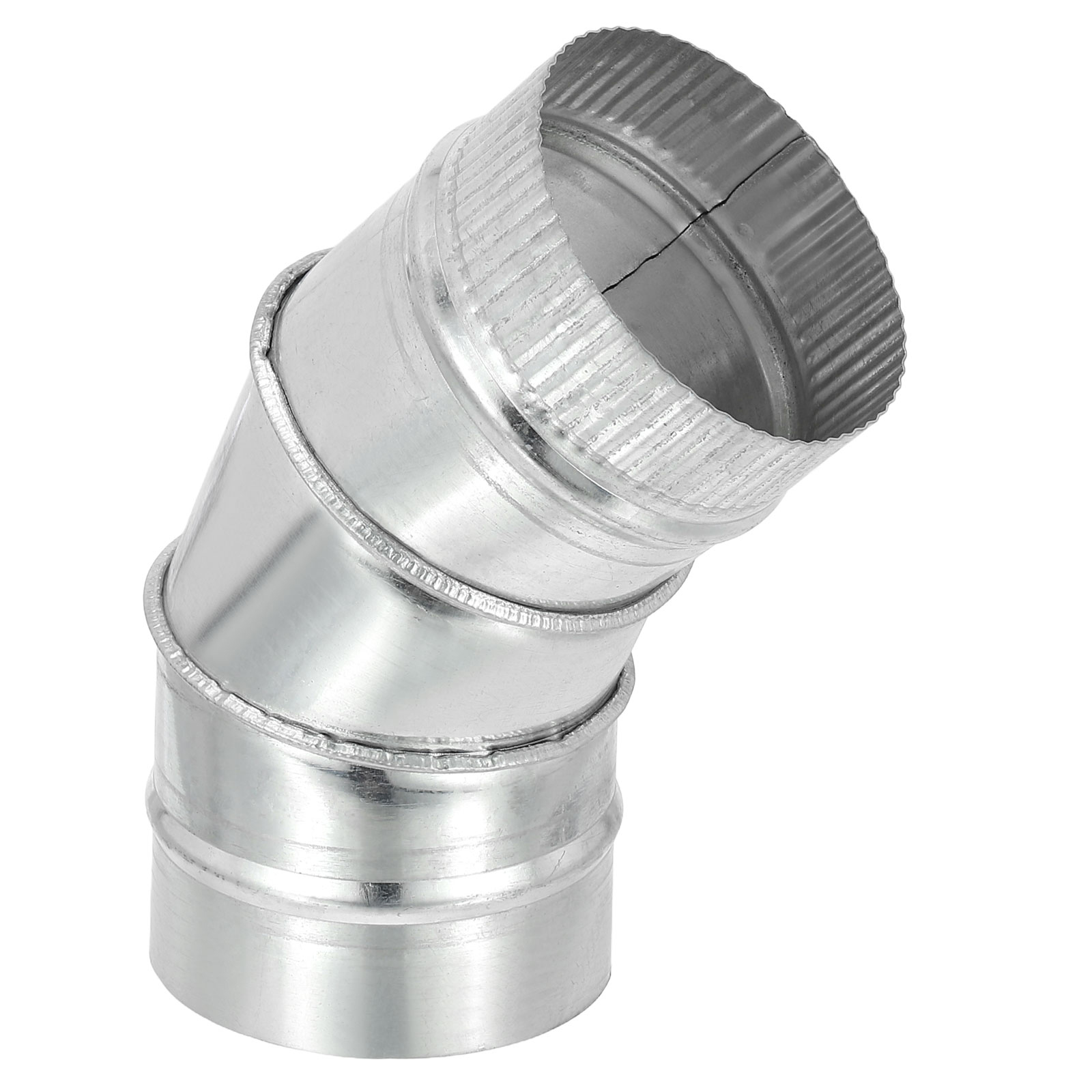 Uxcell 4" OD 45 Degree Elbow Duct Pipe Connector, HVAC Ventilation ...