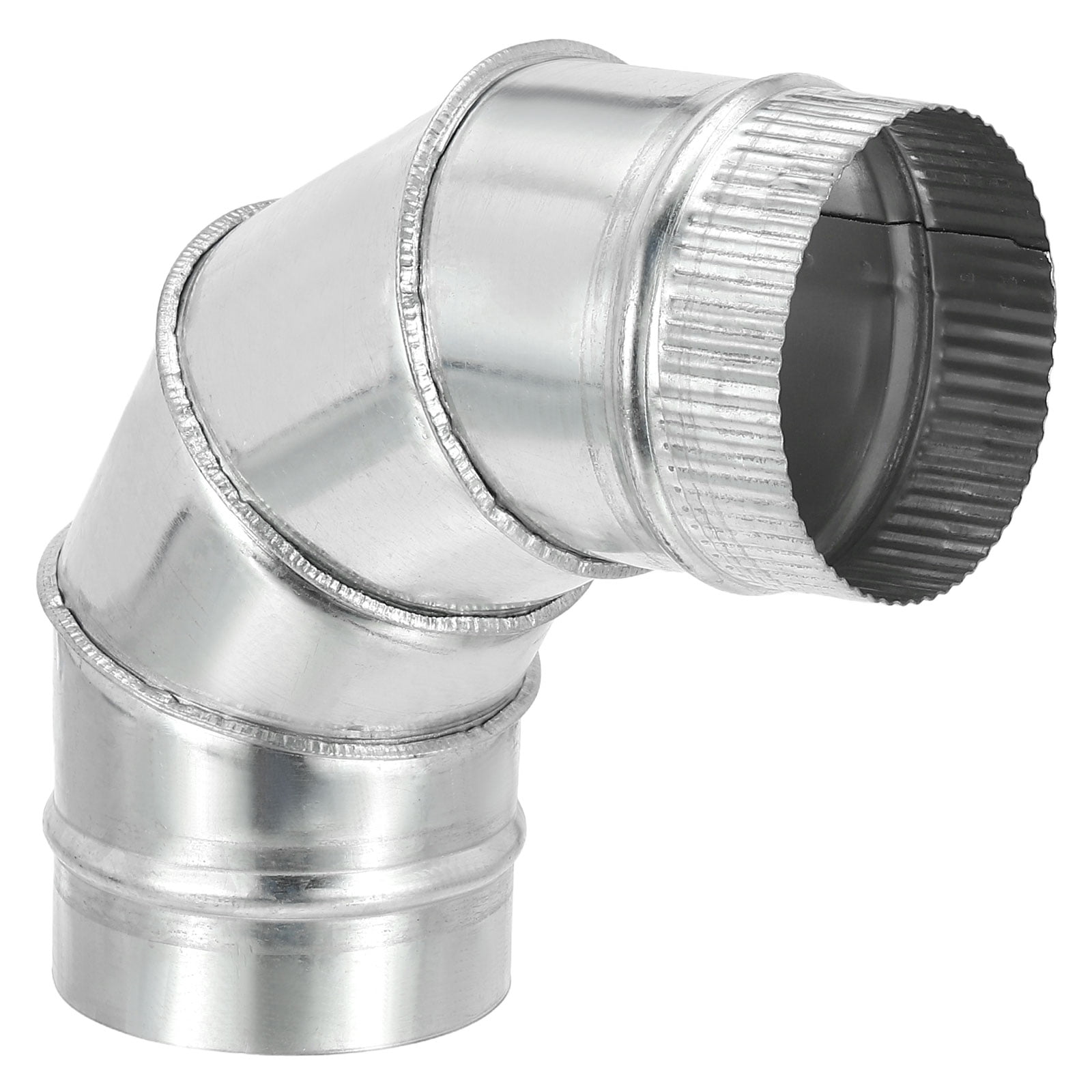 Uxcell 4" OD 90 Degree Elbow Duct Pipe Connector, HVAC Ventilation ...