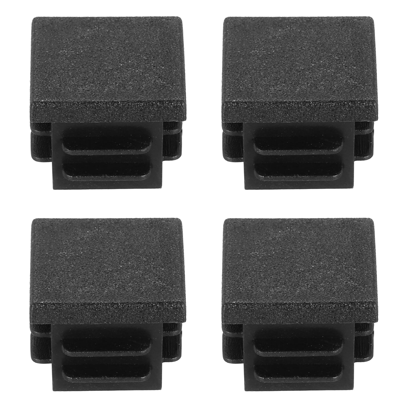 Uxcell 4 PCS 3/4"(19mm) Square Plastic Hole Plugs, Black Plastic Pipe ...