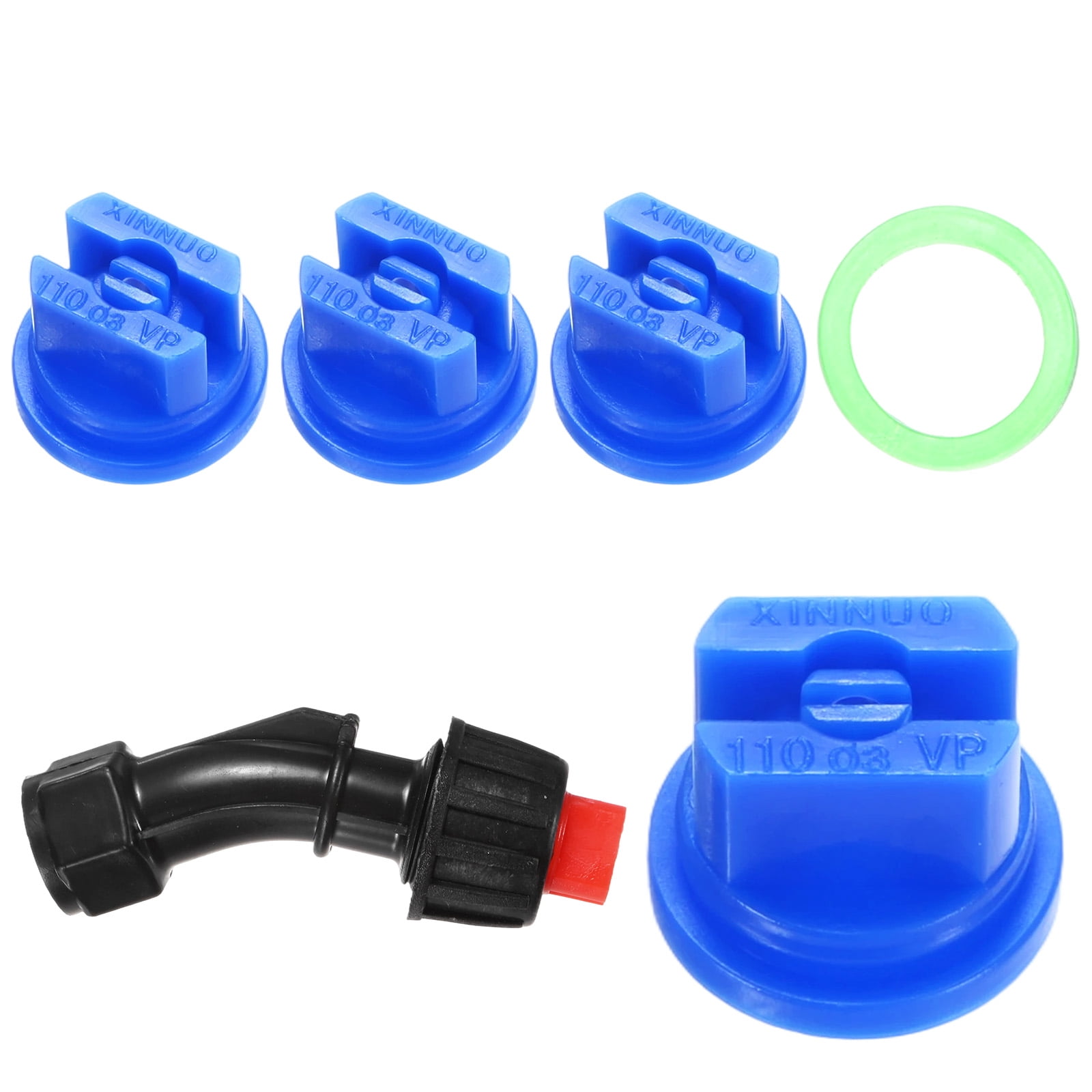 Uxcell 4-Pack 110 Degree Flat Fan Shaped Spray Nozzles, Plastic 0.3mm ...