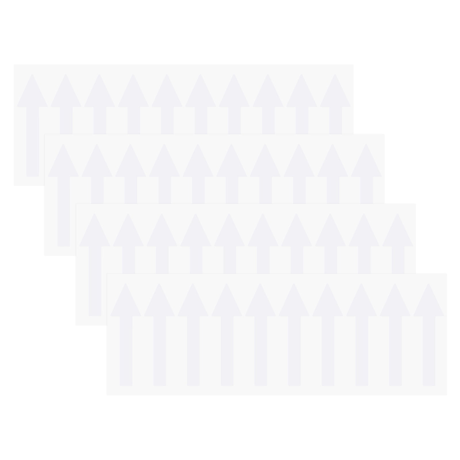 Uxcell 4-Pack 2 x 1 in PVC Waterproof Adhesive Arrow Stickers for Wall ...