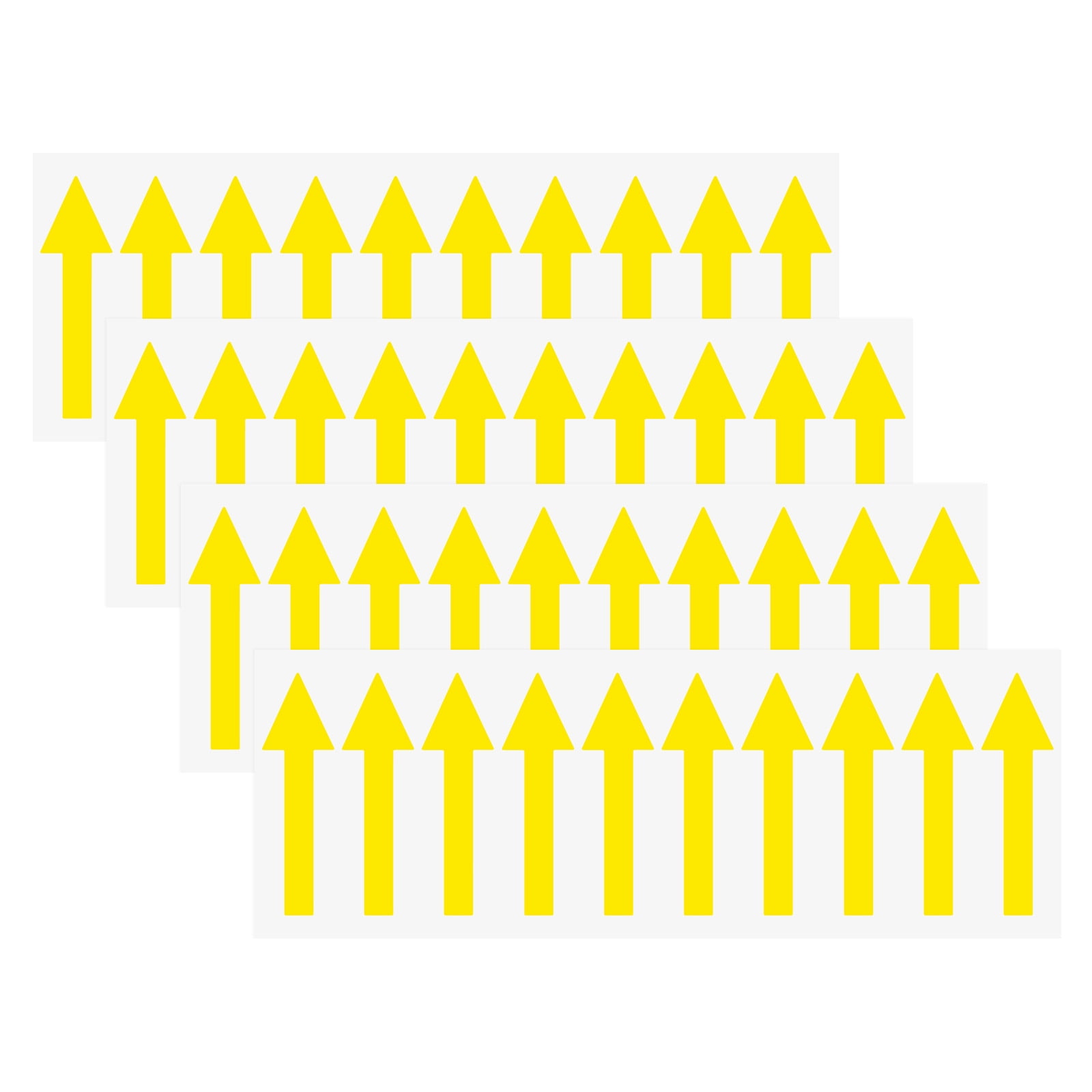 Uxcell 4-Pack 2 x 1 in Waterproof Adhesive Arrow Stickers for Wall ...