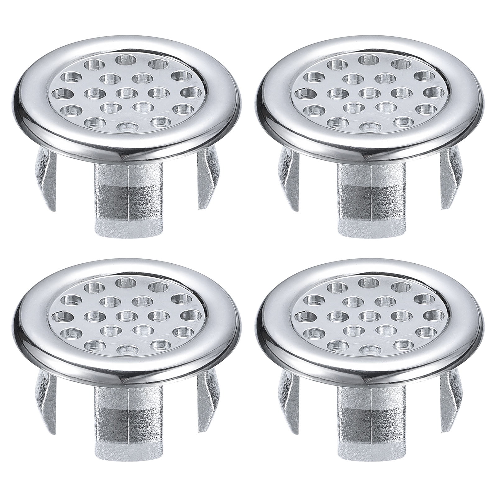 Uxcell 4 Pack 24mm Sink Trim Overflow Cover Ring Hole Insert in Round ...