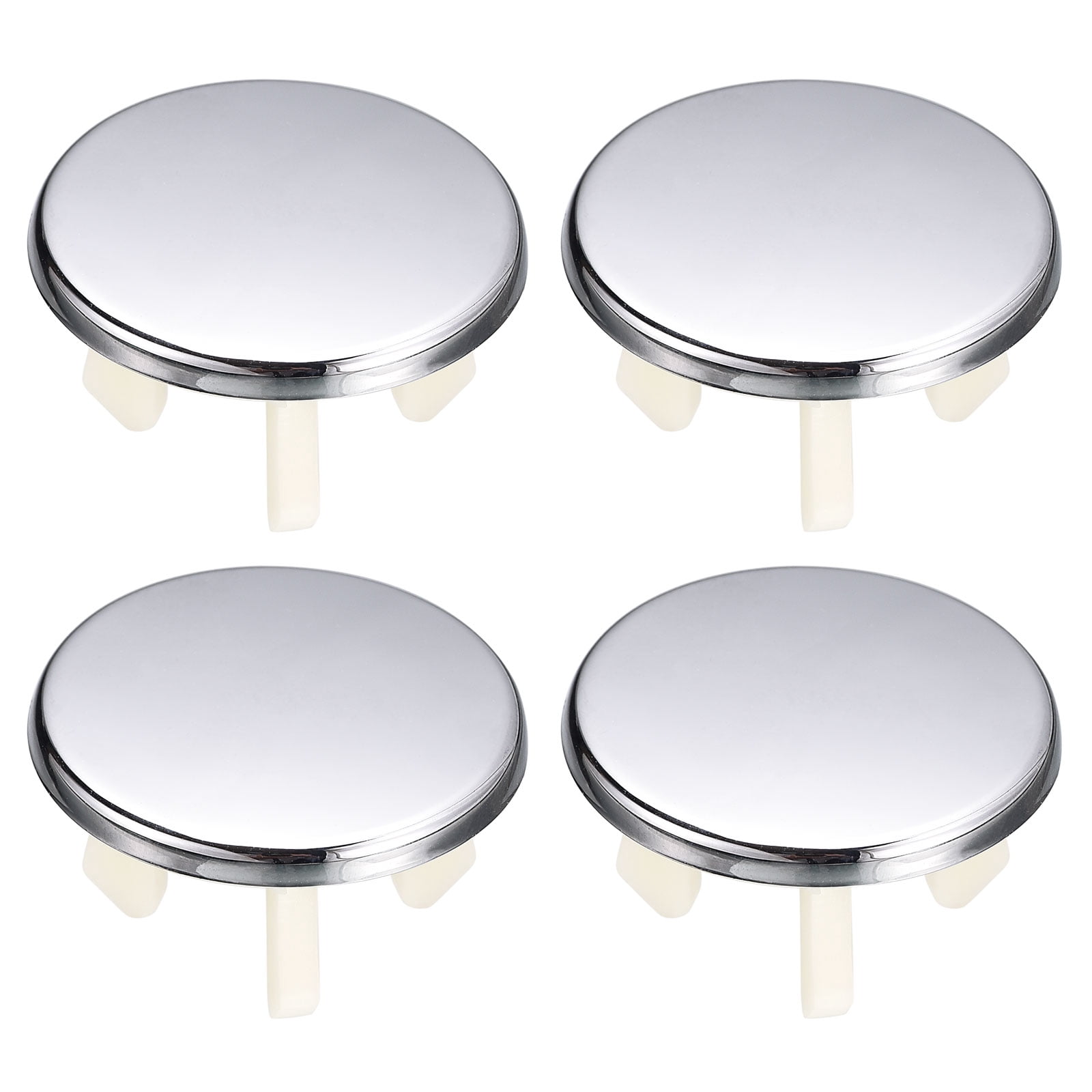 Uxcell 4 Pack 25.4mm Sink Trim Overflow Cover Ring Hole Insert in Round ...
