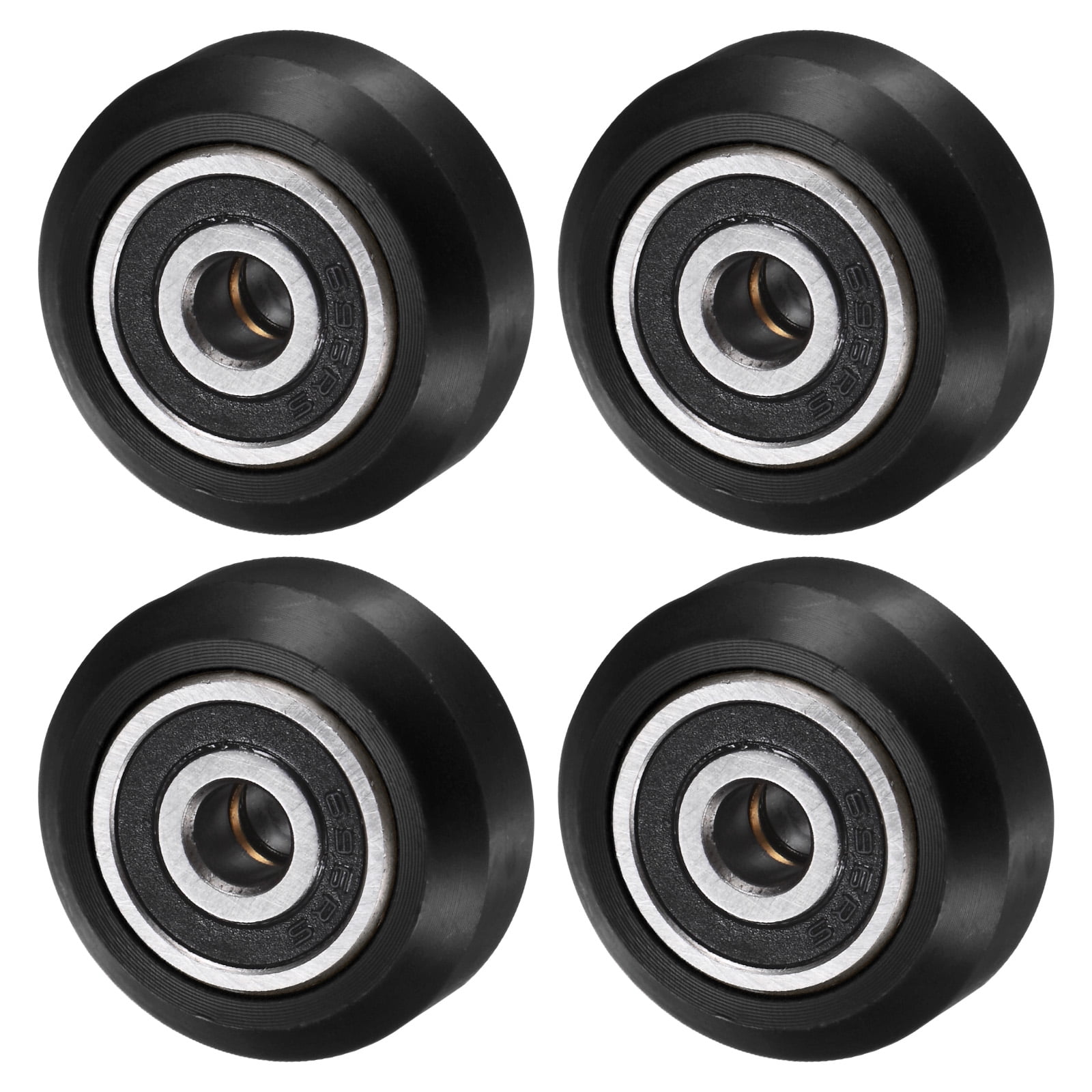 Uxcell 4-Pack 3D Printer Rollers V Slot, 24mm POM Pulley Wheels 625RS ...
