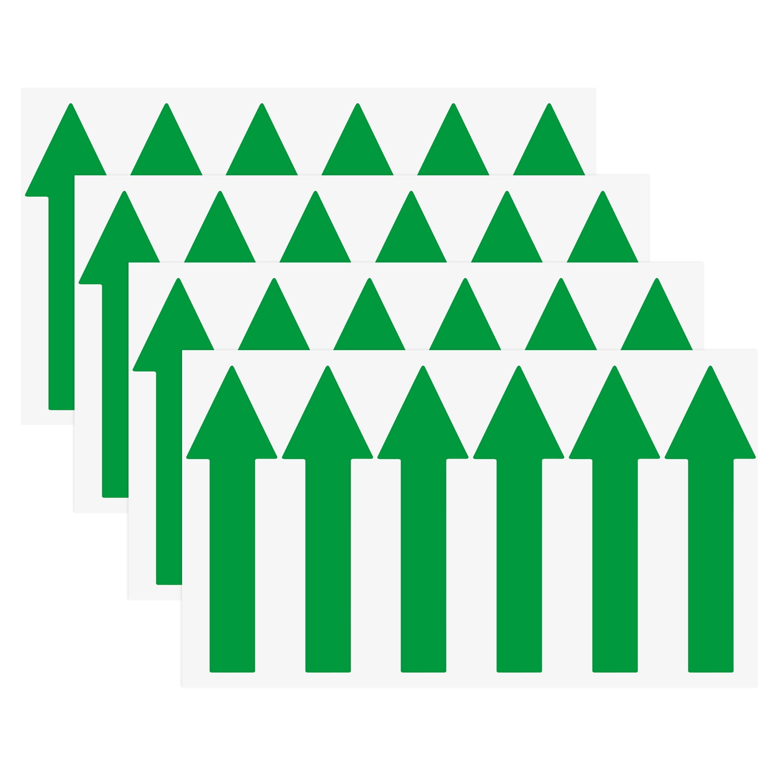Uxcell 4-Pack 4 x 1 in Waterproof Adhesive Arrow Stickers for Wall ...
