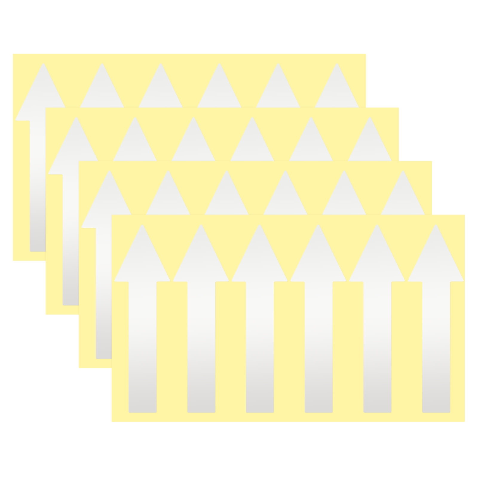Uxcell 4-Pack 4 x 1 in Waterproof Adhesive Arrow Stickers for Wall ...