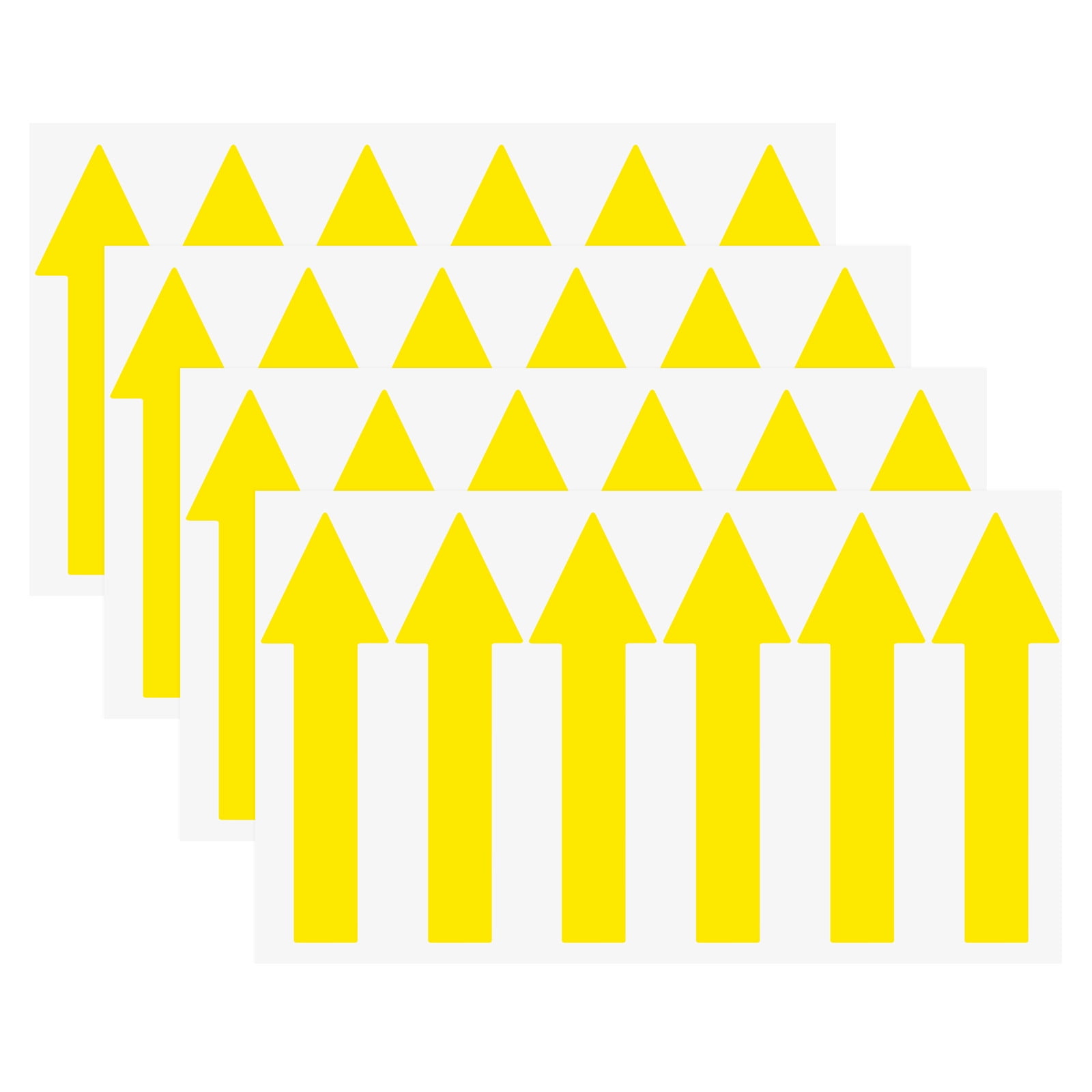 Uxcell 4-Pack 4 x 1 in Waterproof Adhesive Arrow Stickers for Wall ...