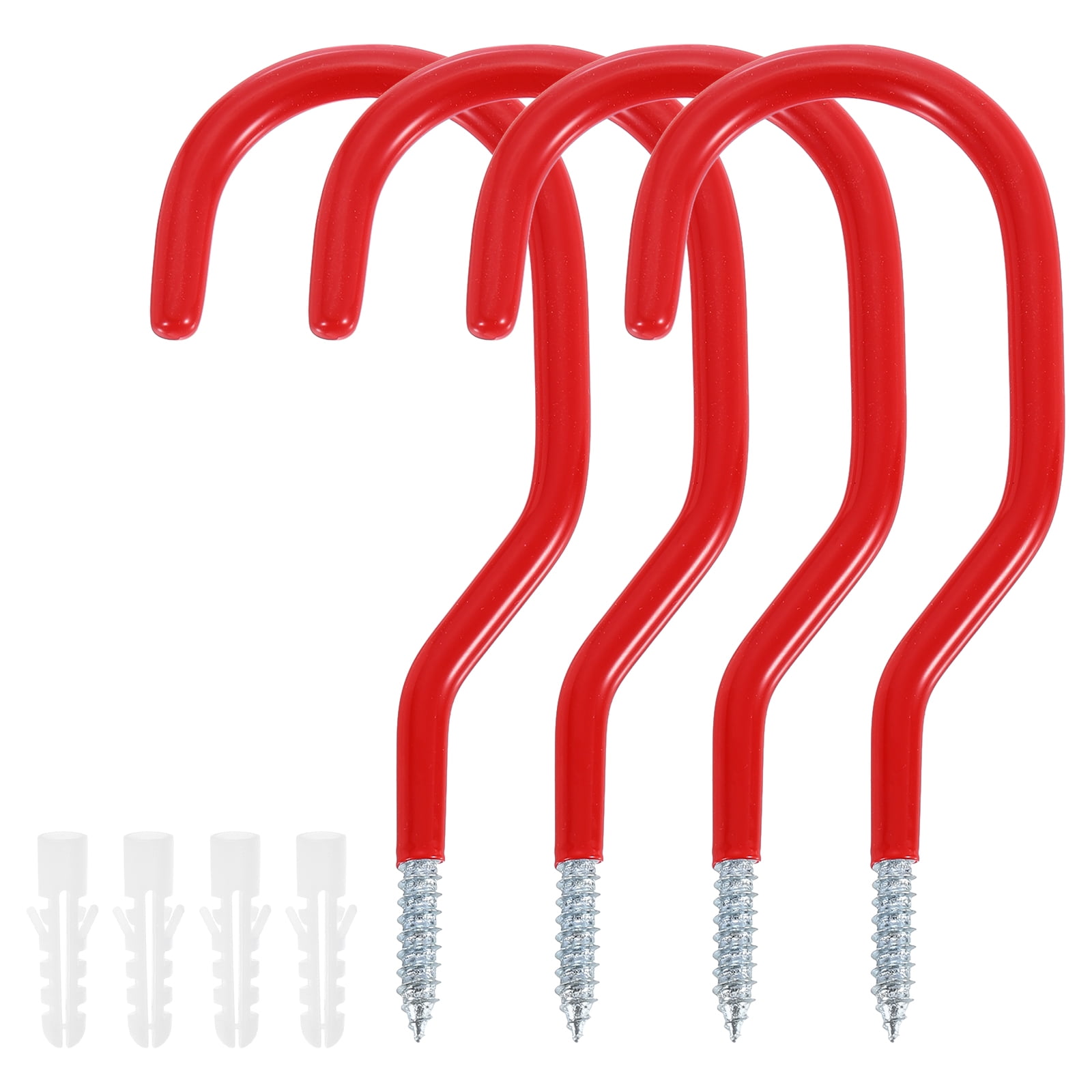 Uxcell 4 Pack 5.91 Inch Heavy Duty Bike Hooks, Bicycle Screw Hooks Bike ...
