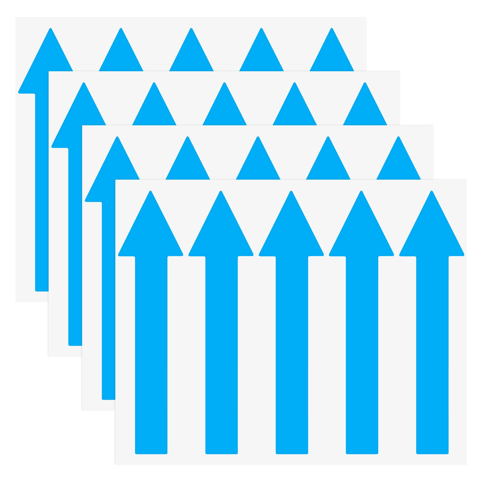 Uxcell 4-Pack 5 x 1 in PVC Waterproof Adhesive Arrow Stickers for Wall ...