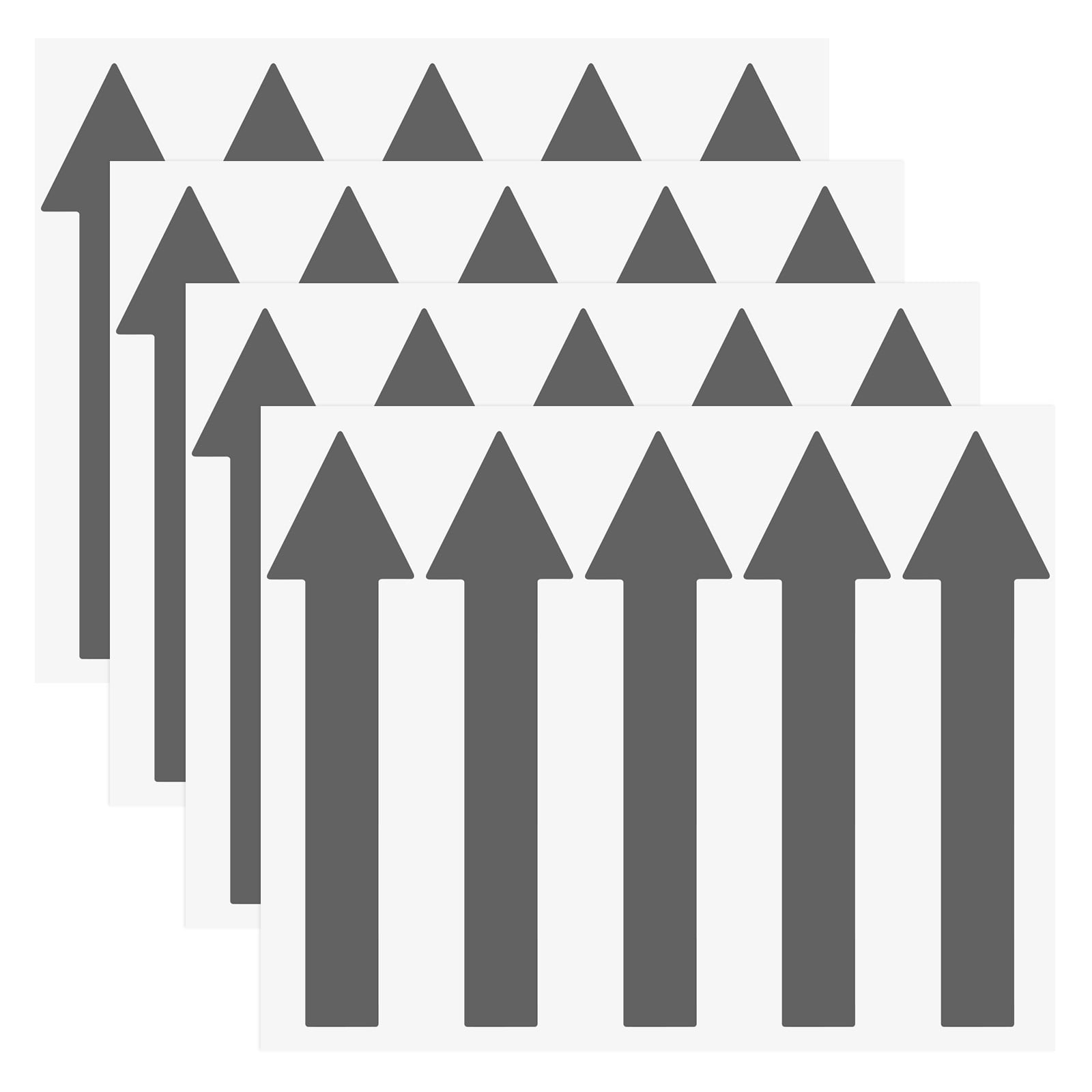 Uxcell 4-Pack 5 x 1 in Waterproof Adhesive Arrow Stickers for Wall ...