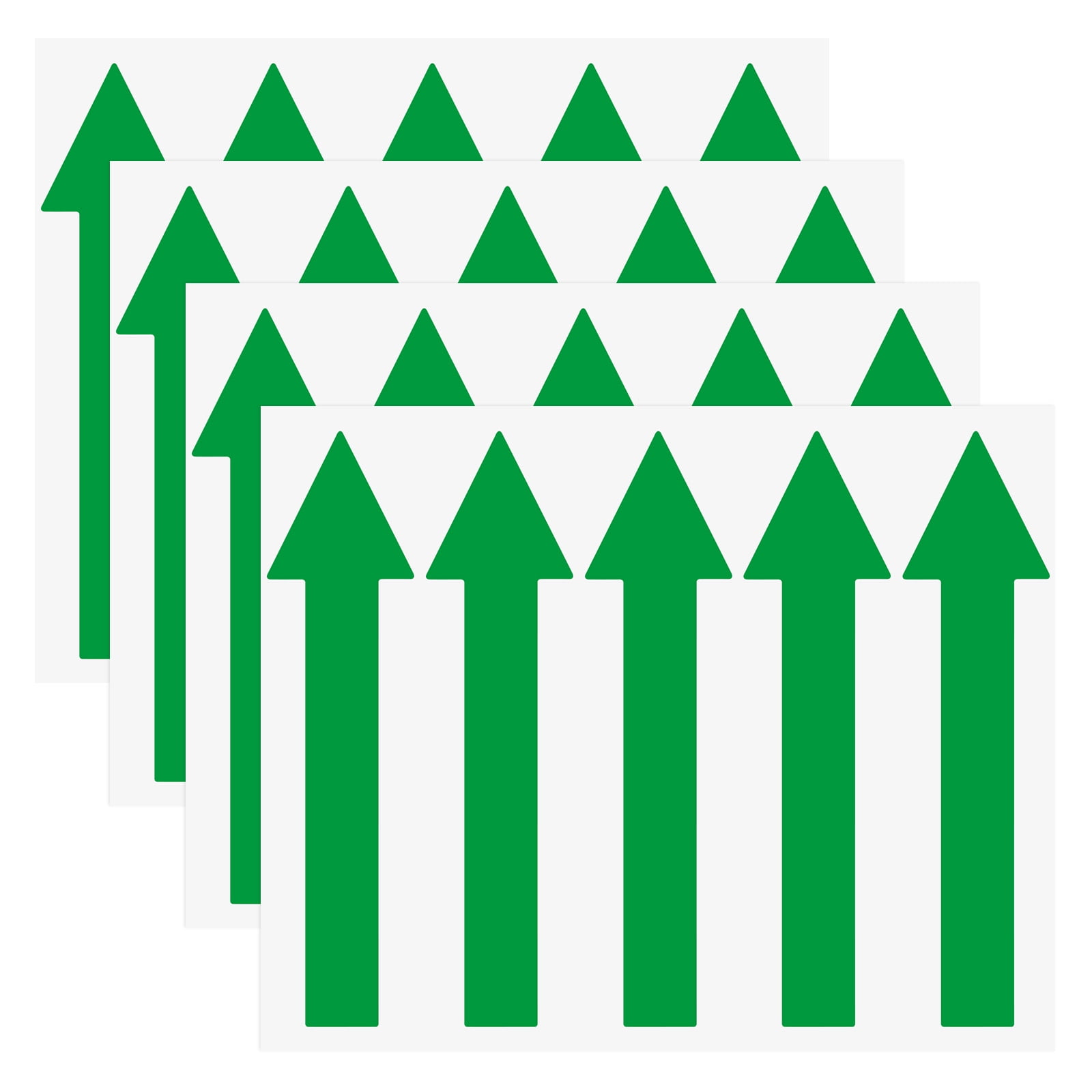 Uxcell 4-Pack 5 x 1 in PVC Waterproof Adhesive Arrow Stickers for Wall ...