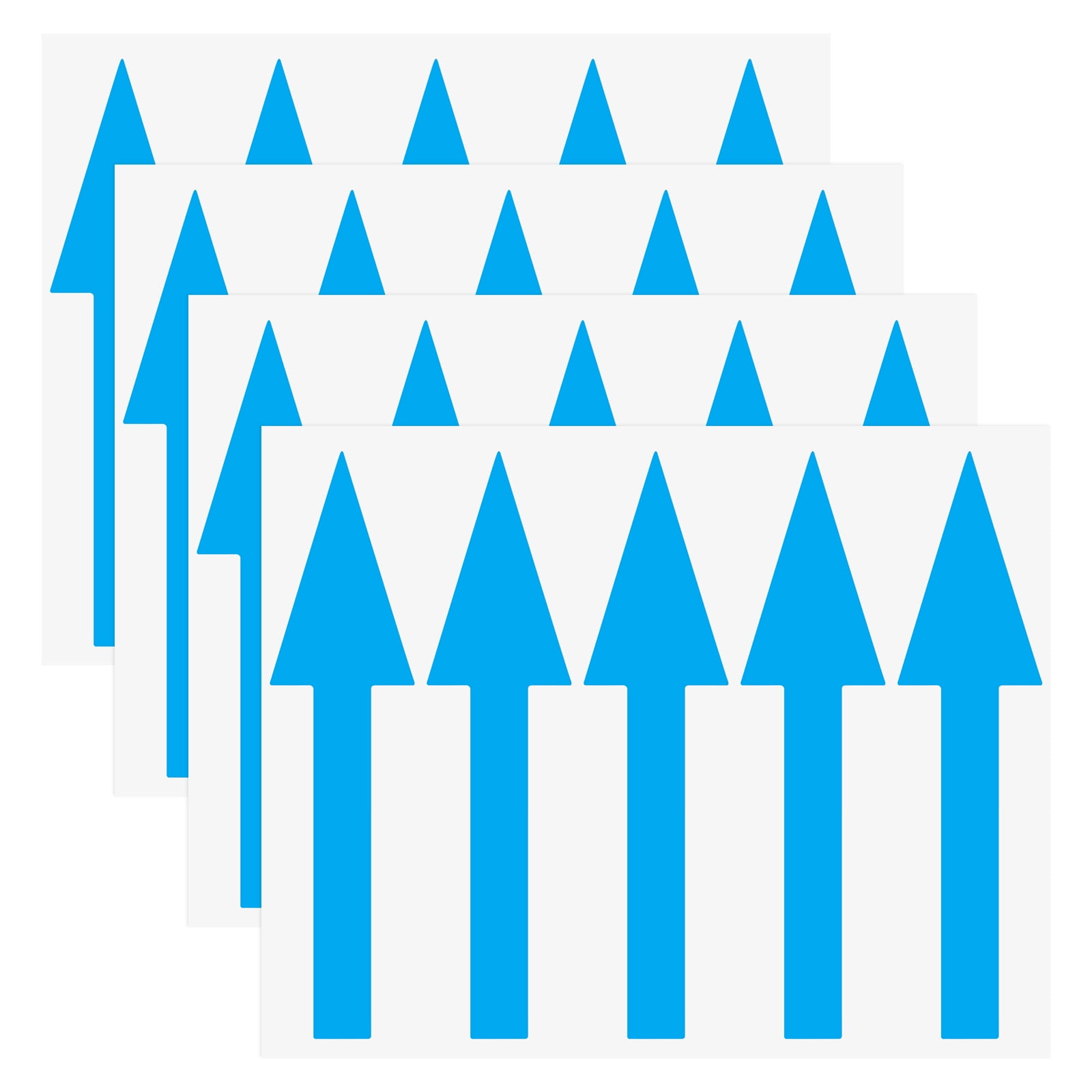 Uxcell 4-Pack 6 x 2 in PVC Waterproof Adhesive Arrow Stickers for Wall ...