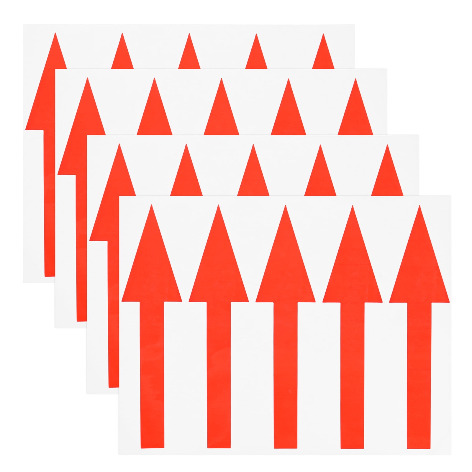 Uxcell 4-Pack 6 x 2 in Waterproof Adhesive Arrow Stickers for Wall ...