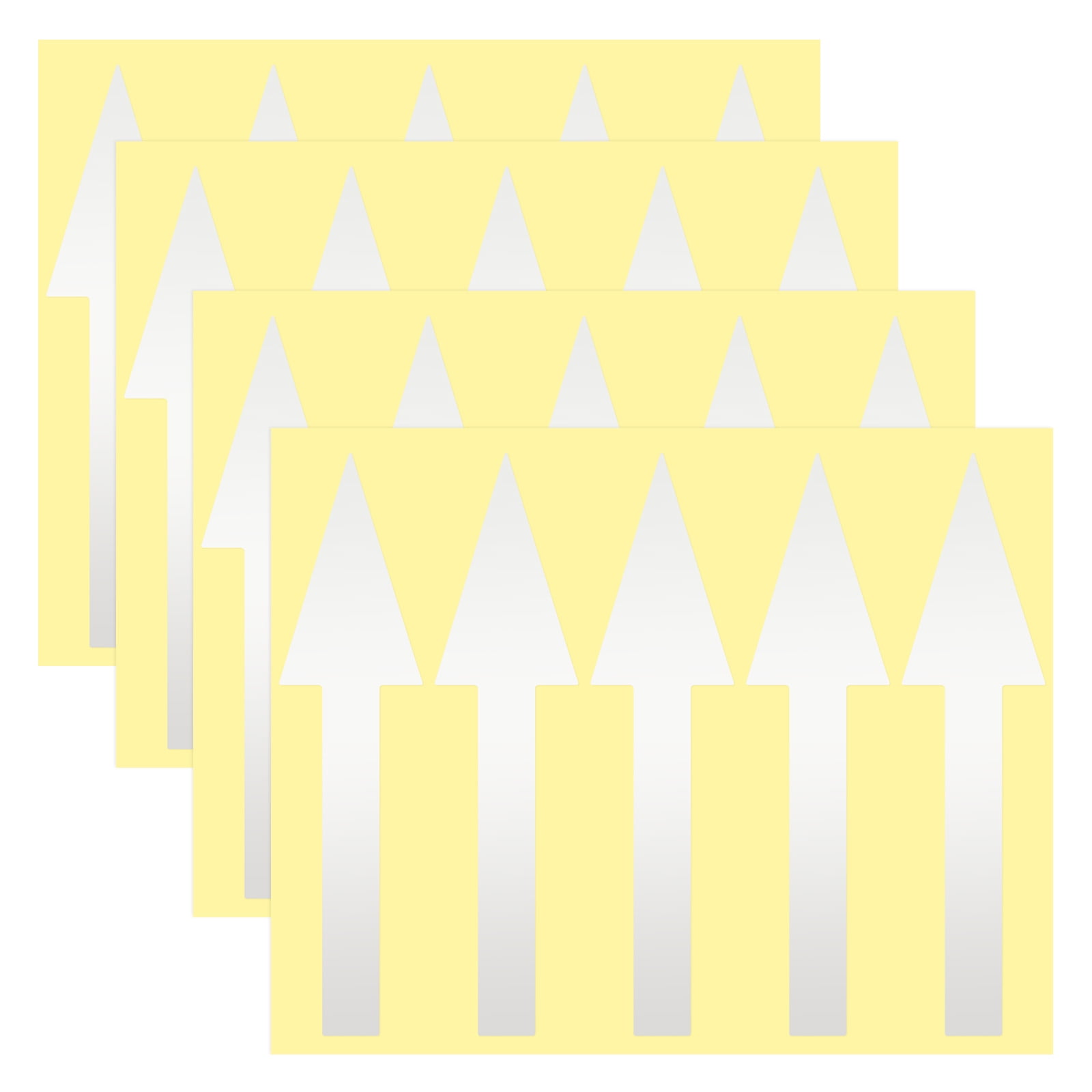 Uxcell 4-Pack 6 x 2 in Waterproof Adhesive Arrow Stickers for Wall ...