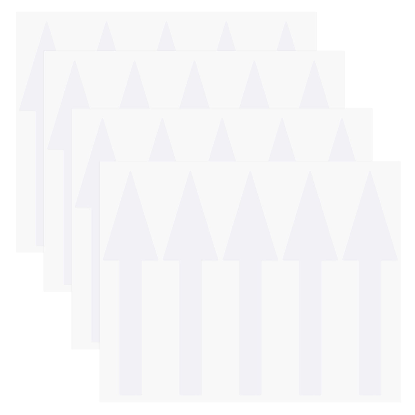 Uxcell 4-Pack 6 x 2 in PVC Waterproof Adhesive Arrow Stickers for Wall ...