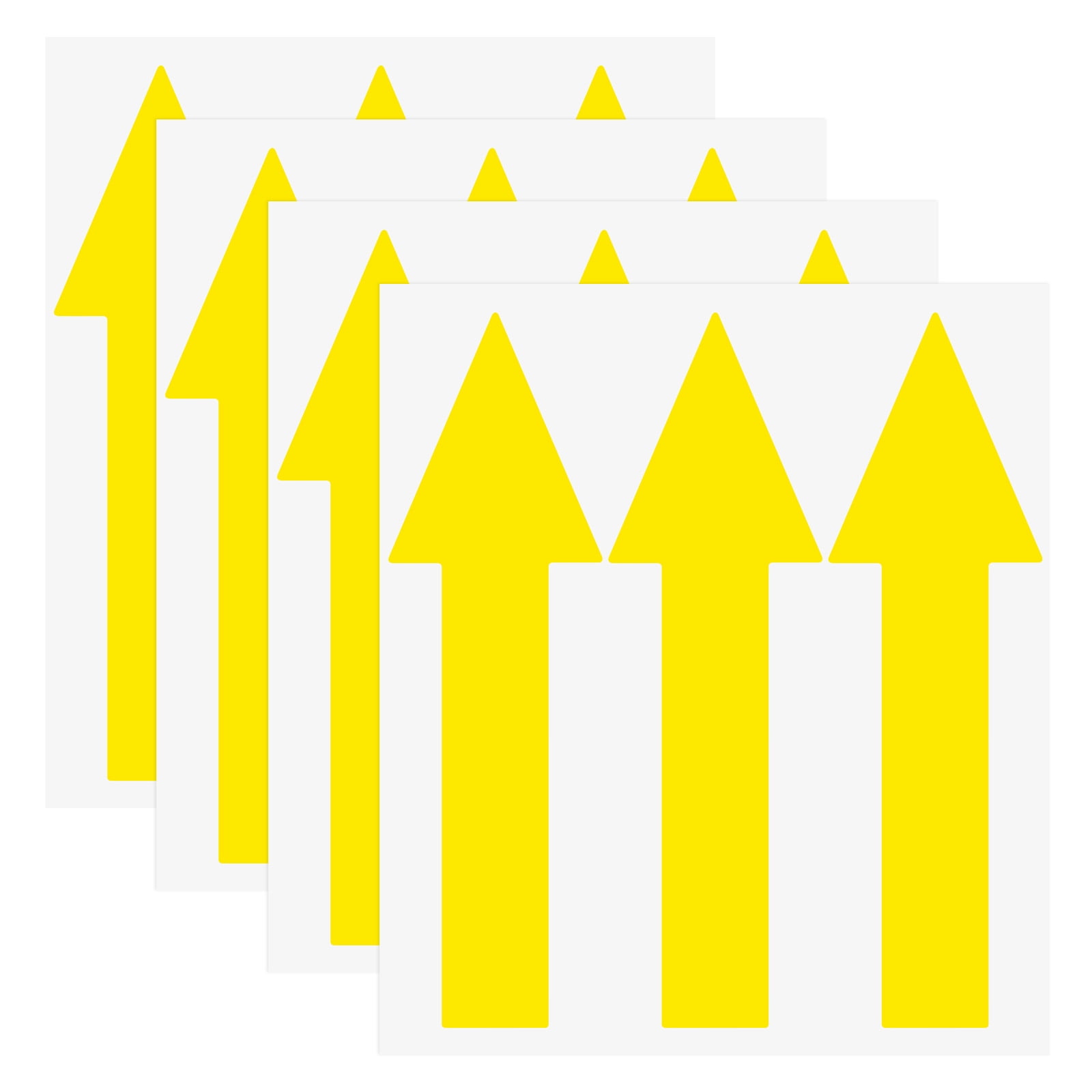 Uxcell 4-Pack 8 x 2 in PVC Waterproof Adhesive Arrow Stickers for Wall ...