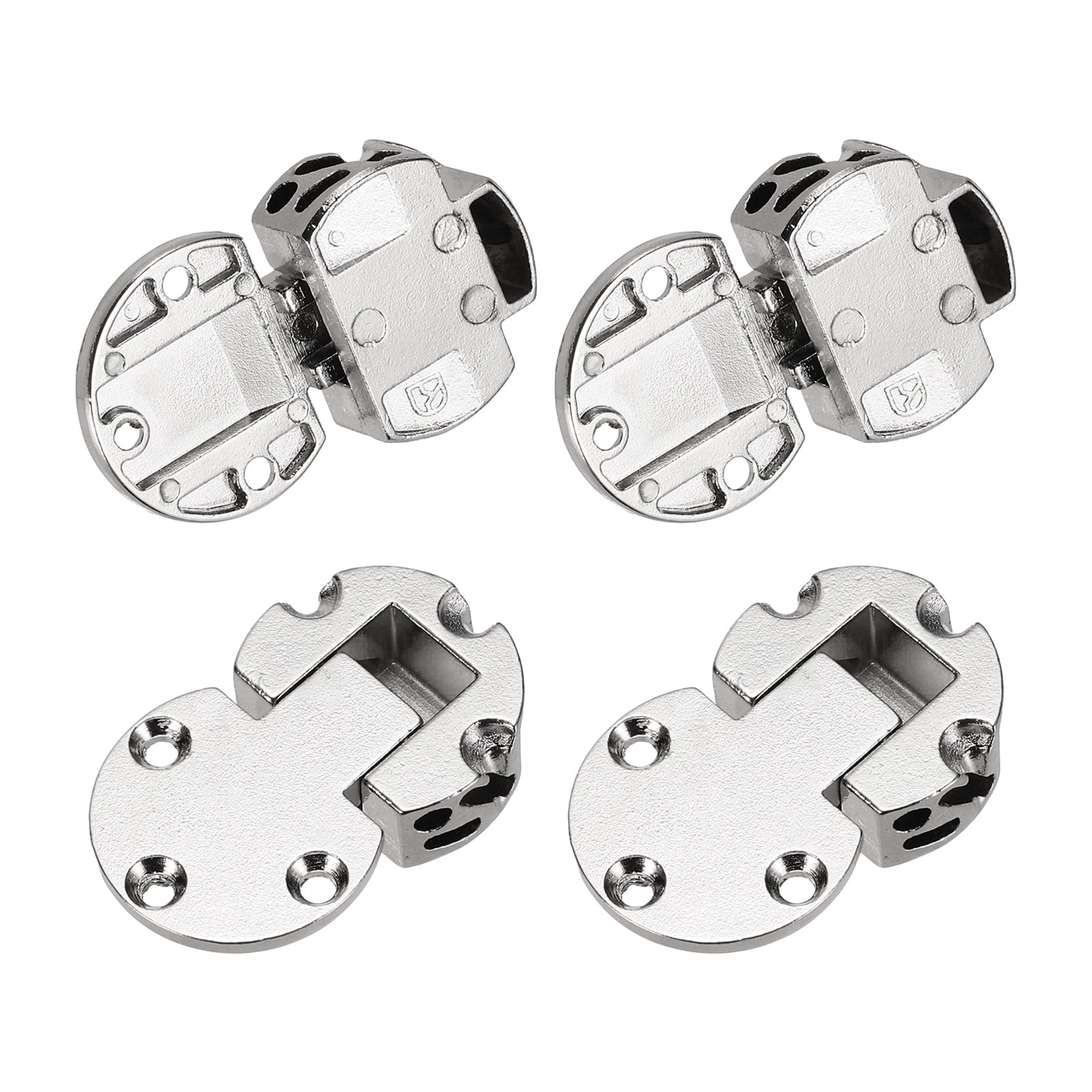 Uxcell 4 Pack 90 Degree Hidden Flap Hinges, 1.93" x 1.14", Zinc Alloy ...