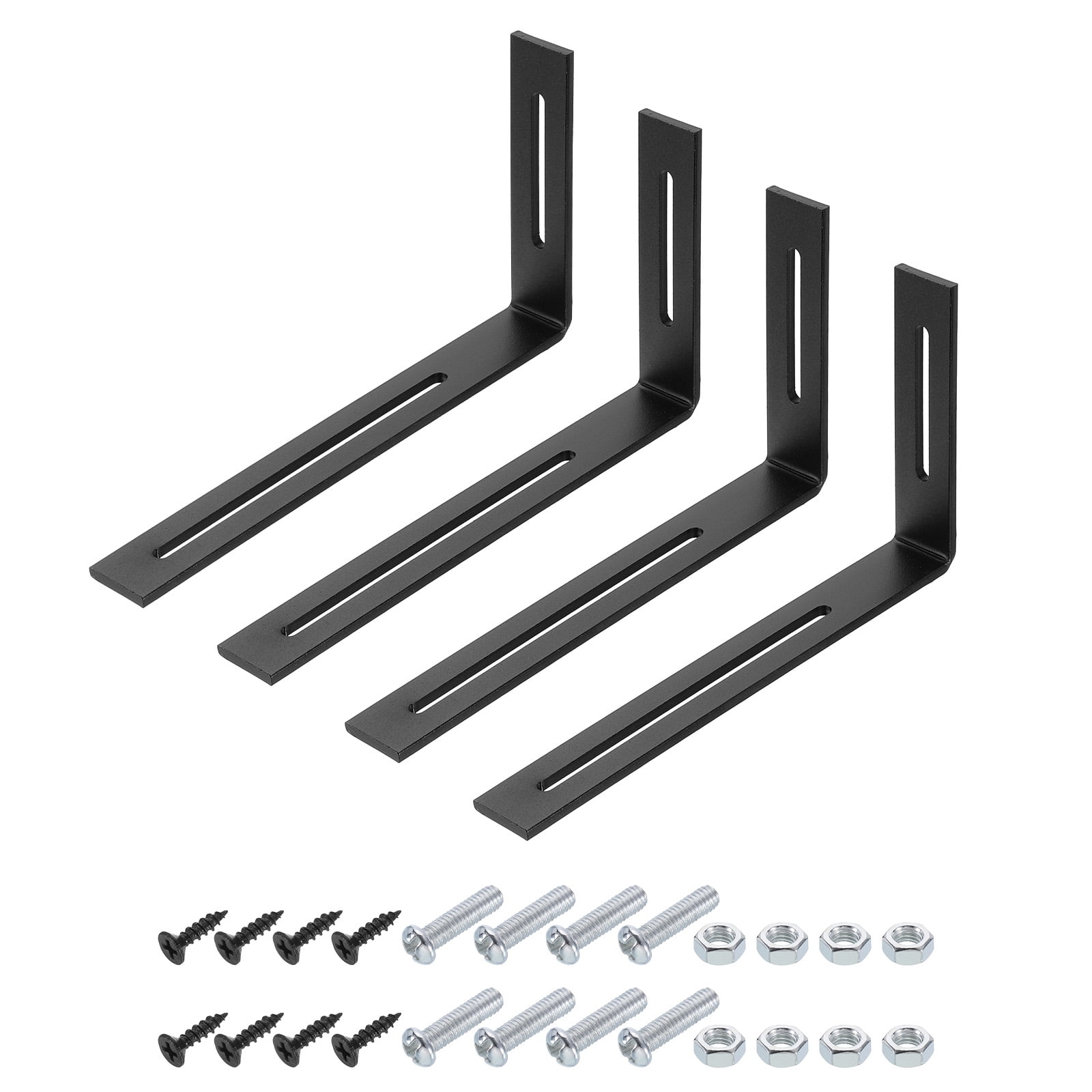 Uxcell 4 Pack Adjustable L-Shape Corner Brace, 120 x 240 x 30mm l ...