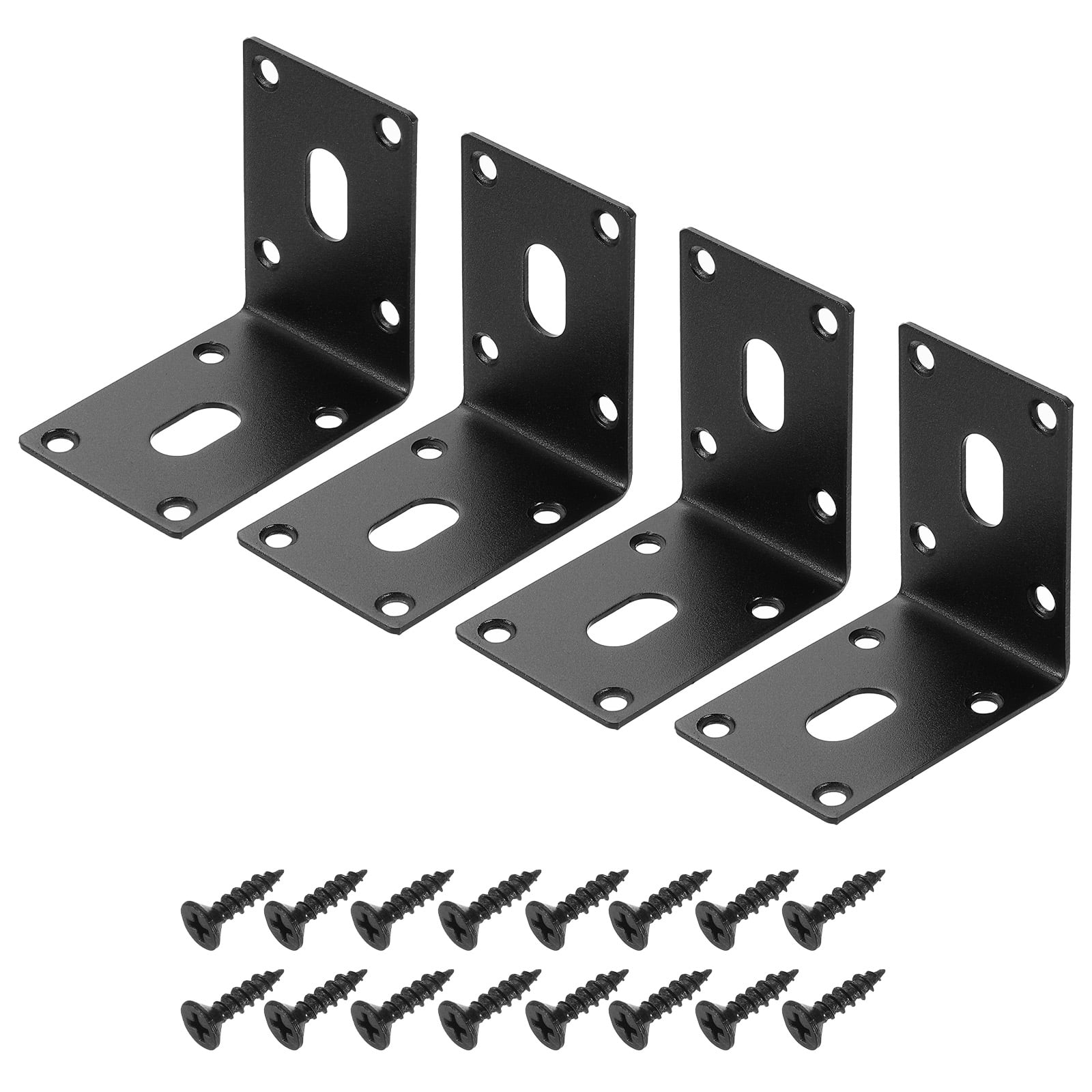 Uxcell 4 Pack Adjustable L-Shape Corner Brace, 70 x 70 x 49mm l Corner ...