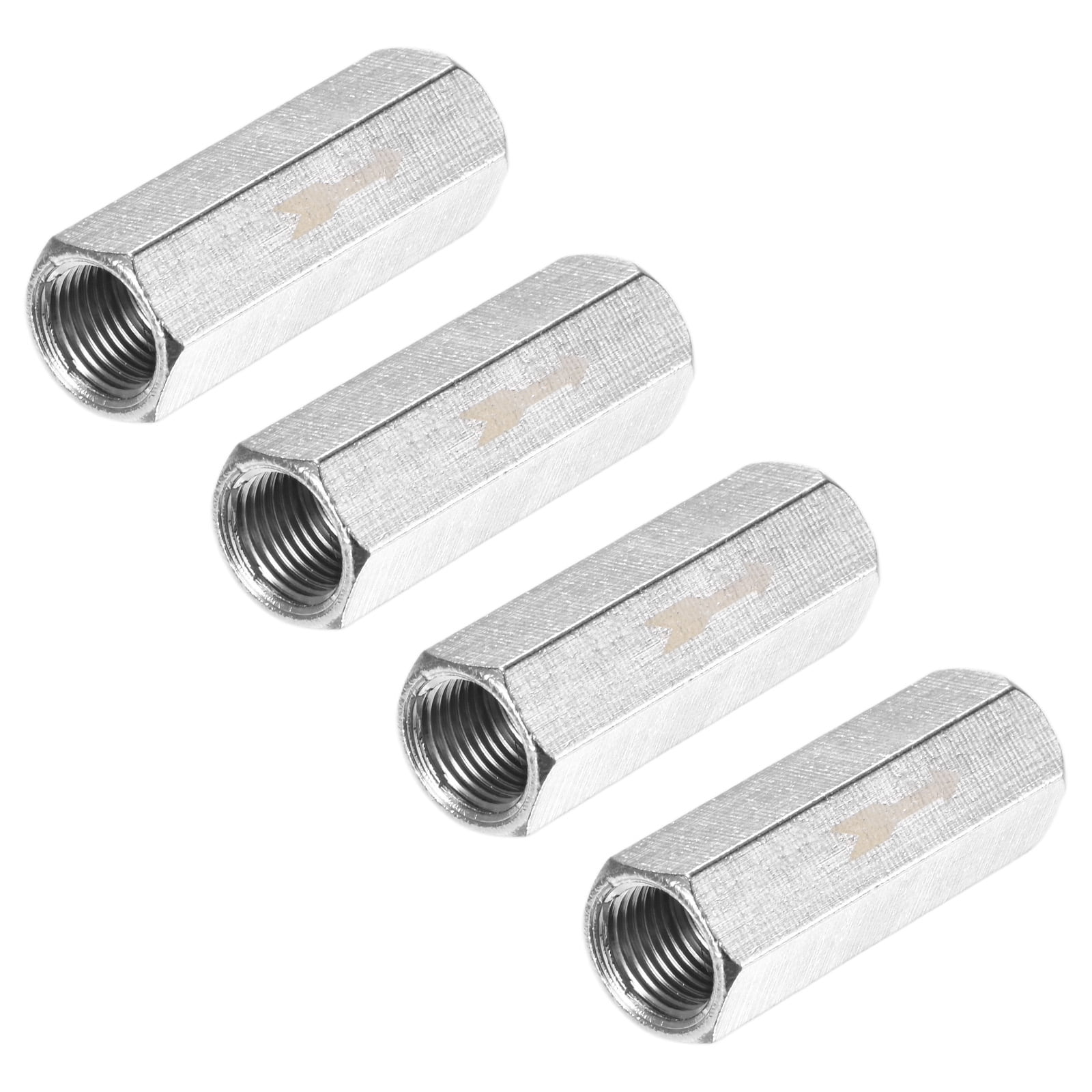 Uxcell 4-Pack Air Check Valve, 1/8" Nickel Plating Copper One Way Non ...
