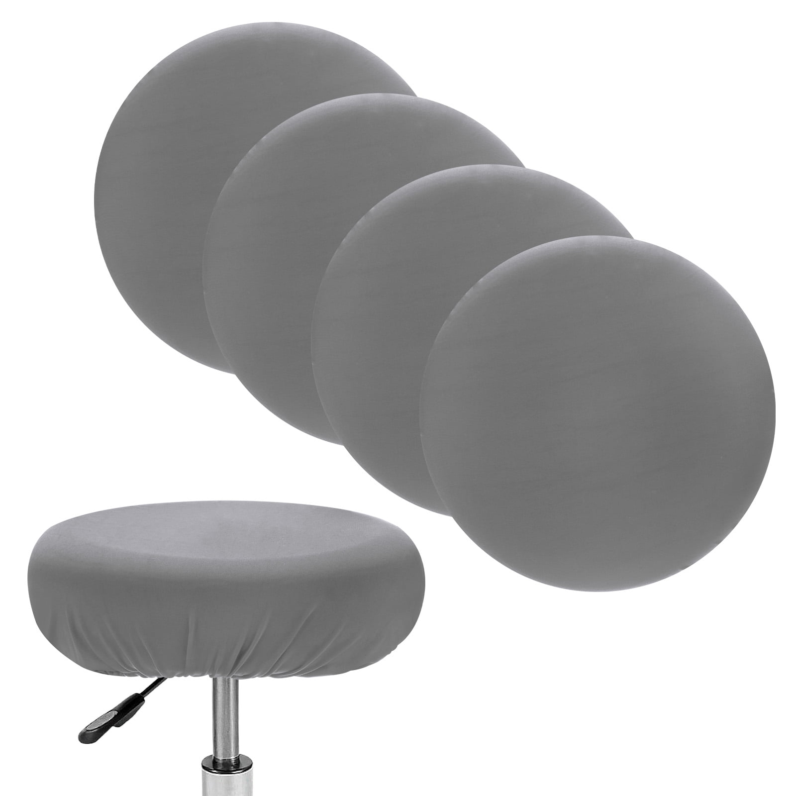 Uxcell 4-Pack Bar Stool Covers Round, for 12-15 Inch Spandex High ...