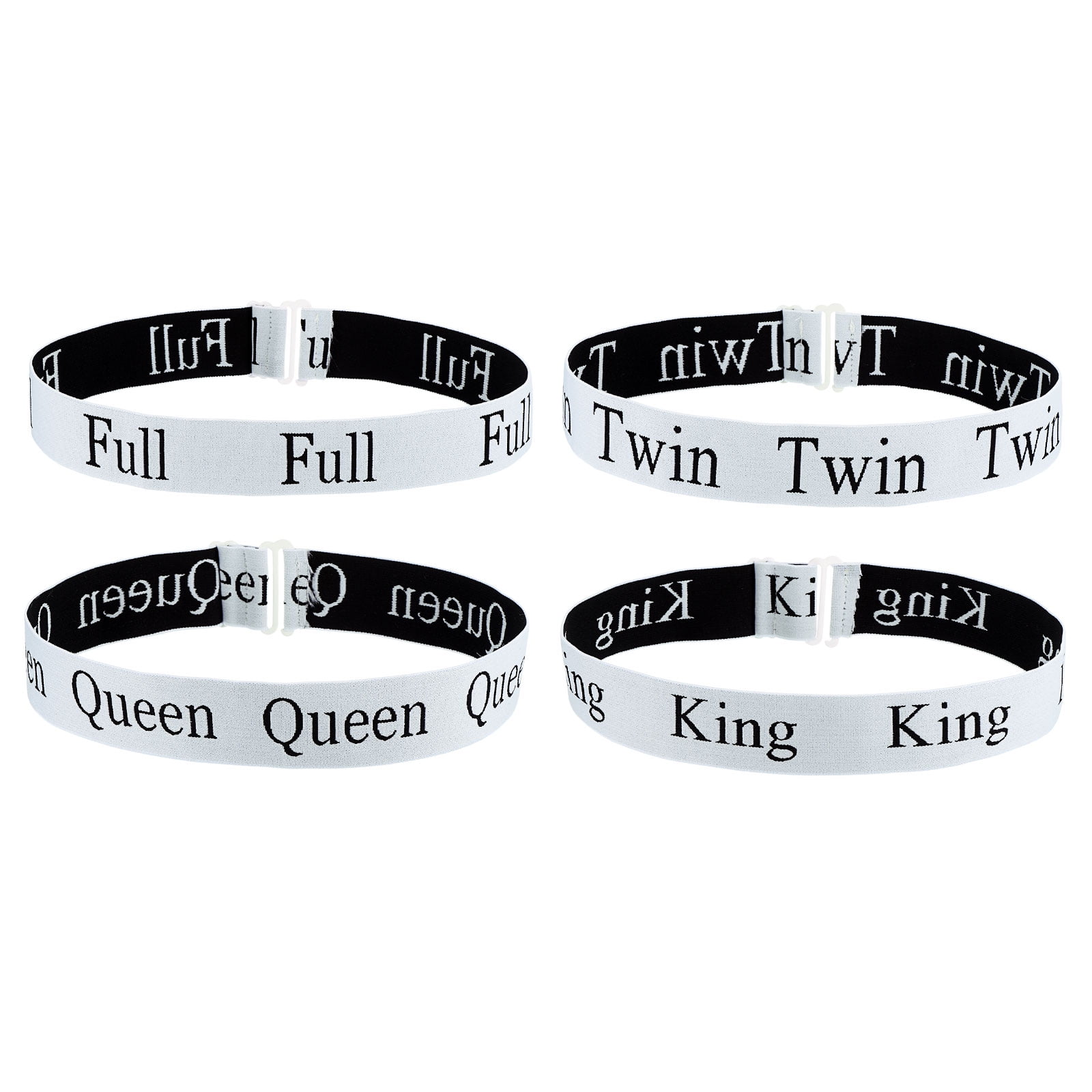 Uxcell 4 Pack Bed Sheet Organizer Bands 350x40mm Adjustable Storage ...