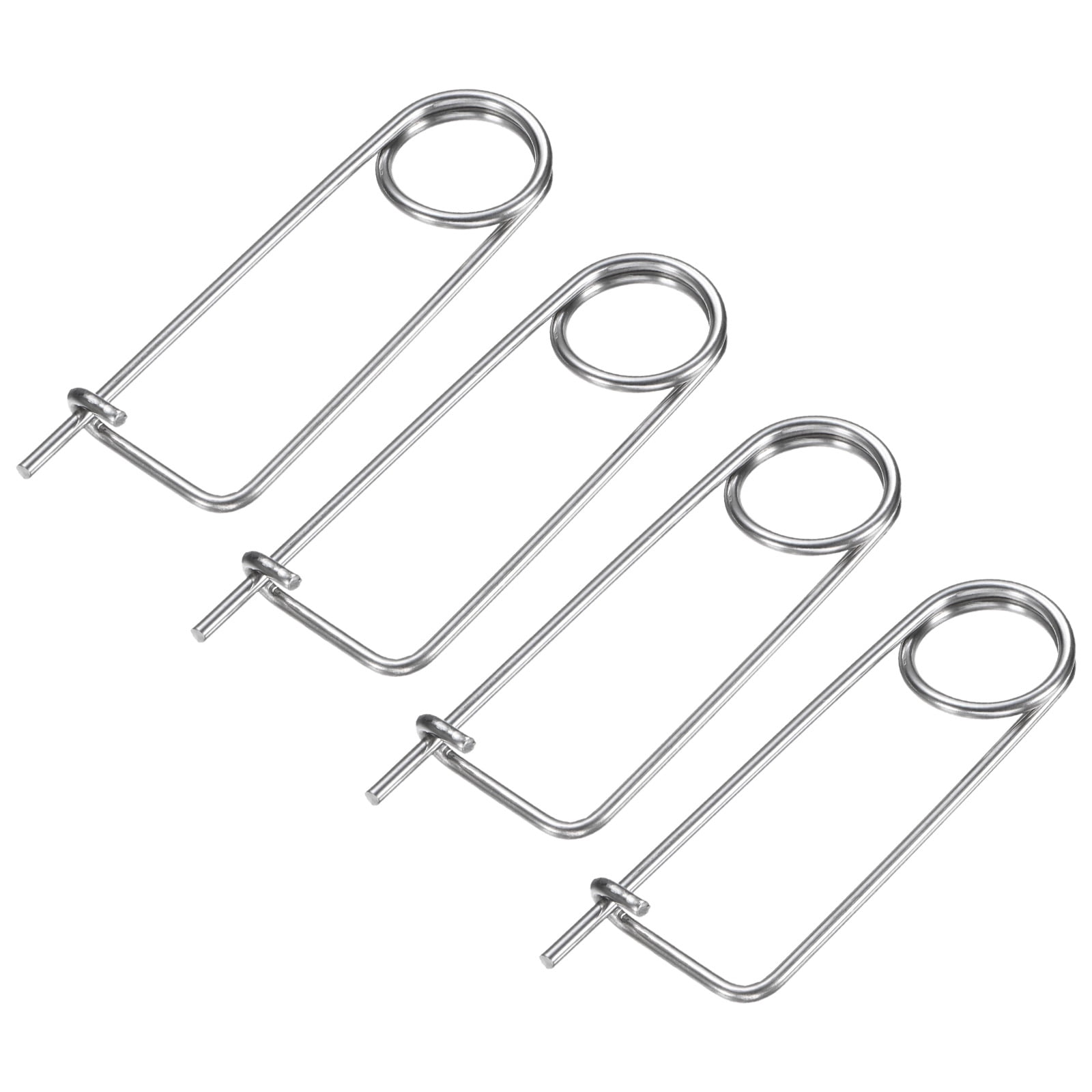 Uxcell 4-Pack Brooch Shape Cotter Safety Pin, M3x60mm Stainless Steel ...