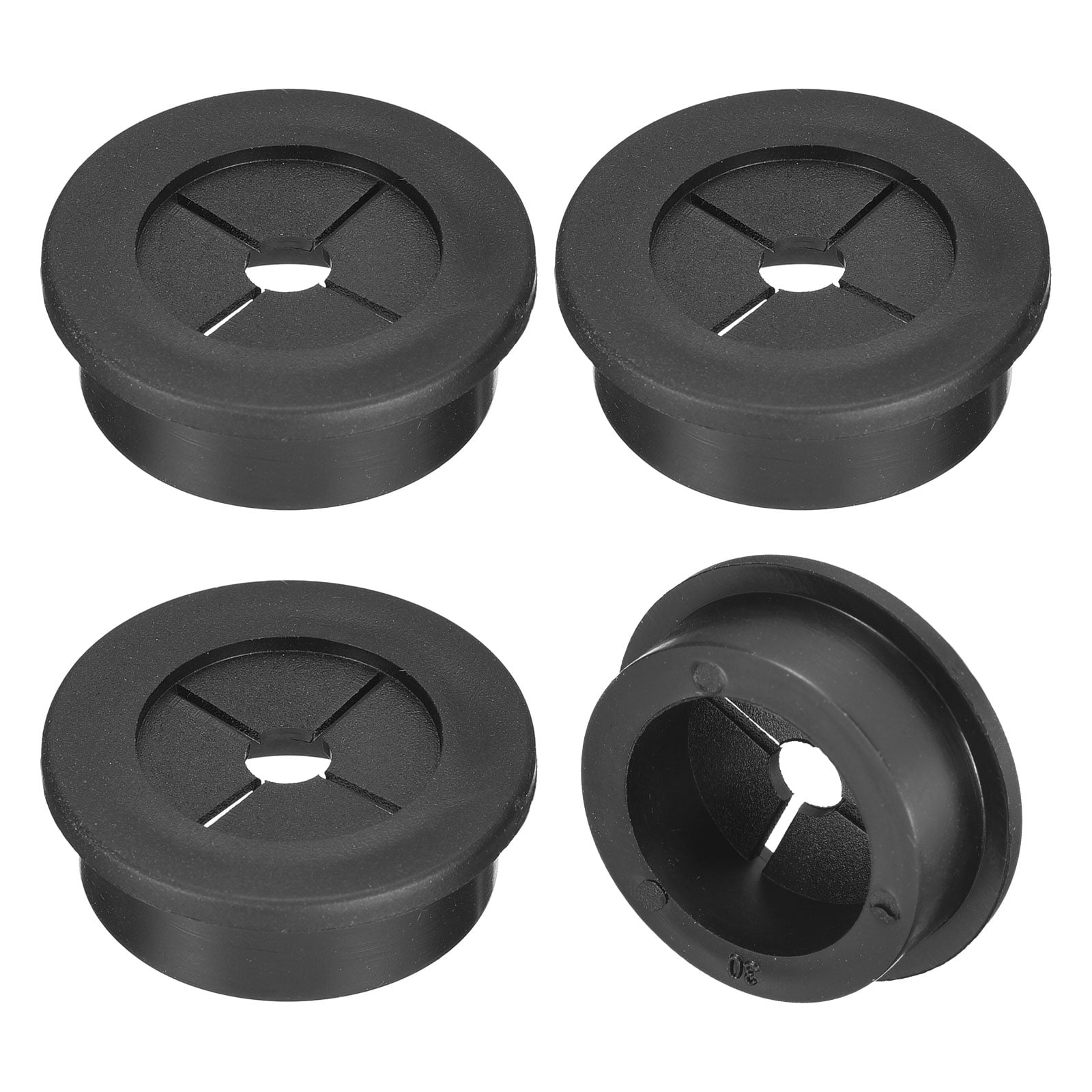 Uxcell 4 Pack Cable Cord Grommet, 1-3/16 Inch Desk Grommet Flexible ...