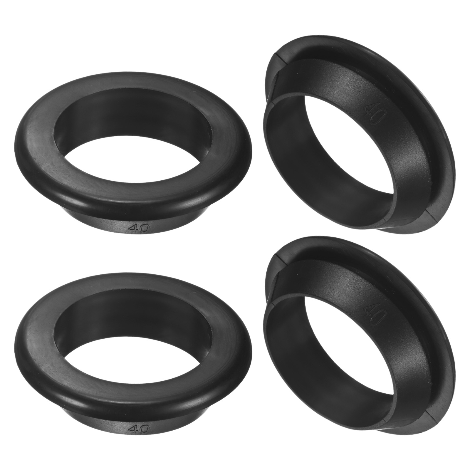 Uxcell 4-Pack Cable Railing Rubber Grommets, 40mm Drill Hole 35mm ID ...