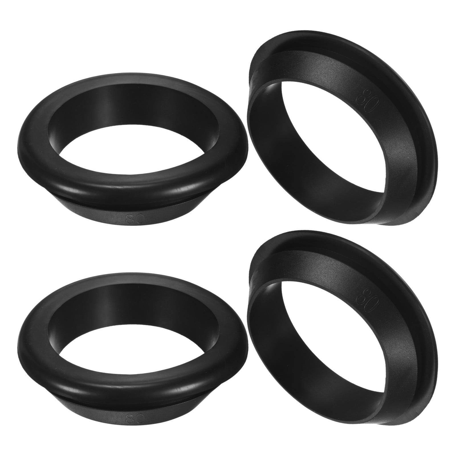 Uxcell 4-Pack Cable Railing Rubber Grommets, 80mm Drill Hole 70mm ID ...